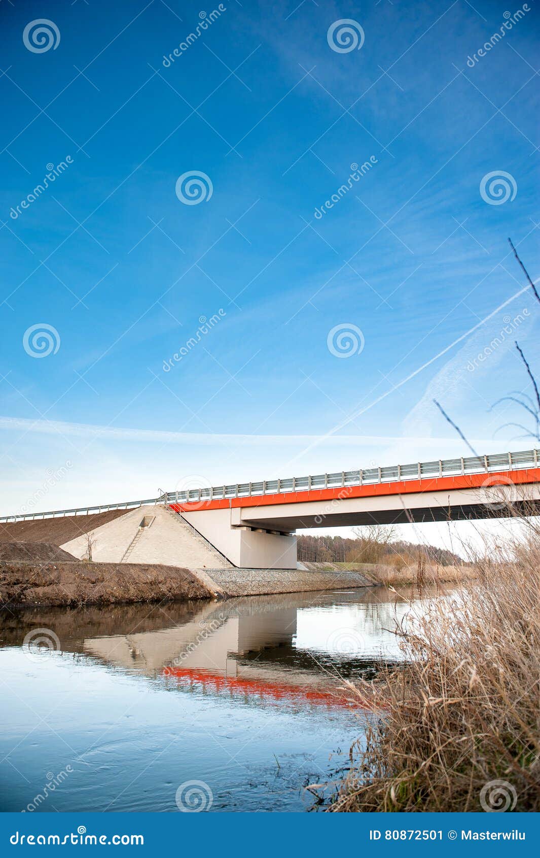 Highway Bridge Over the River Stock Image - Image of design, blue: 80872501