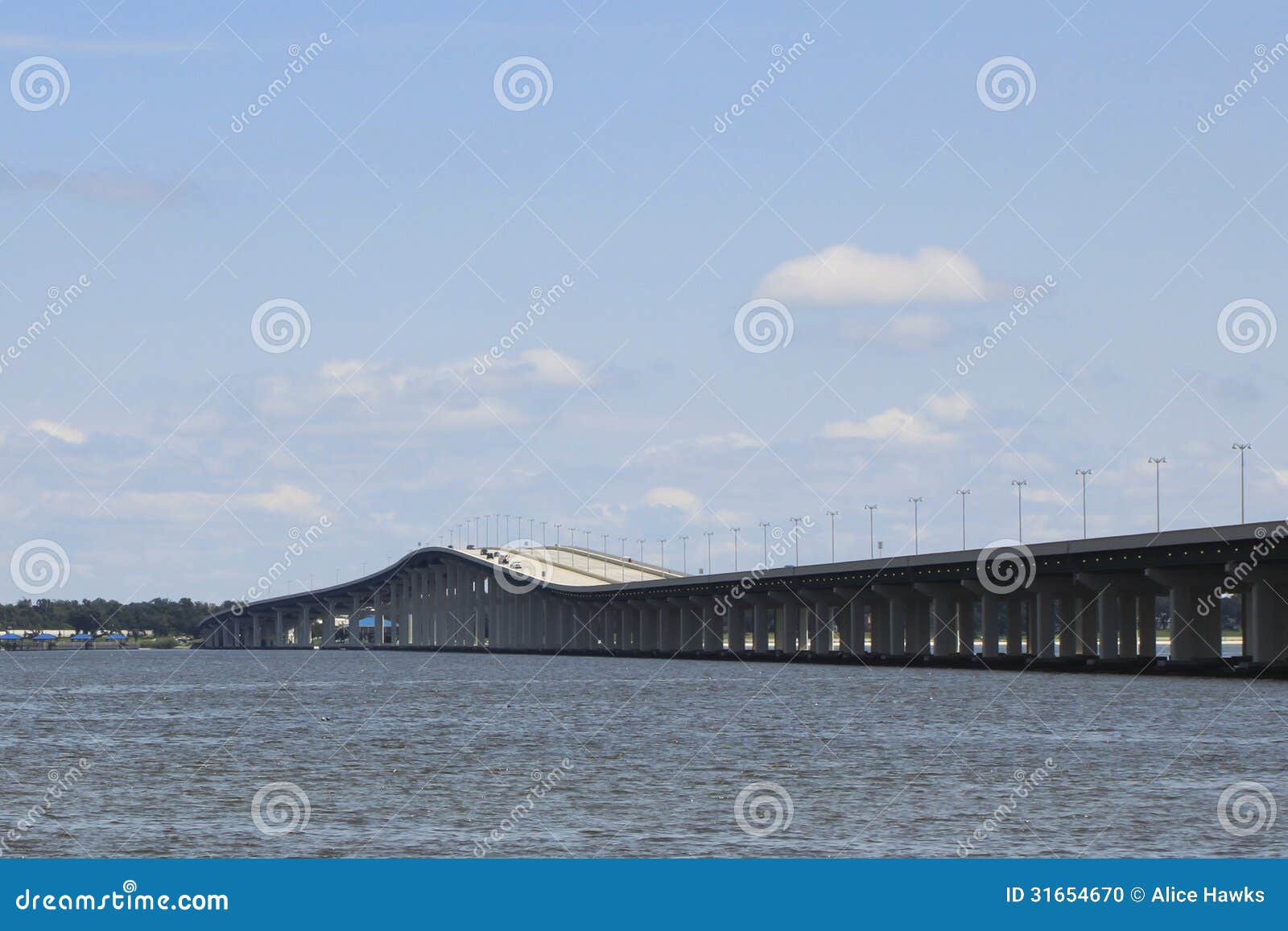 Highway Bridge Over Water stock photo. Image of angle - 31654670