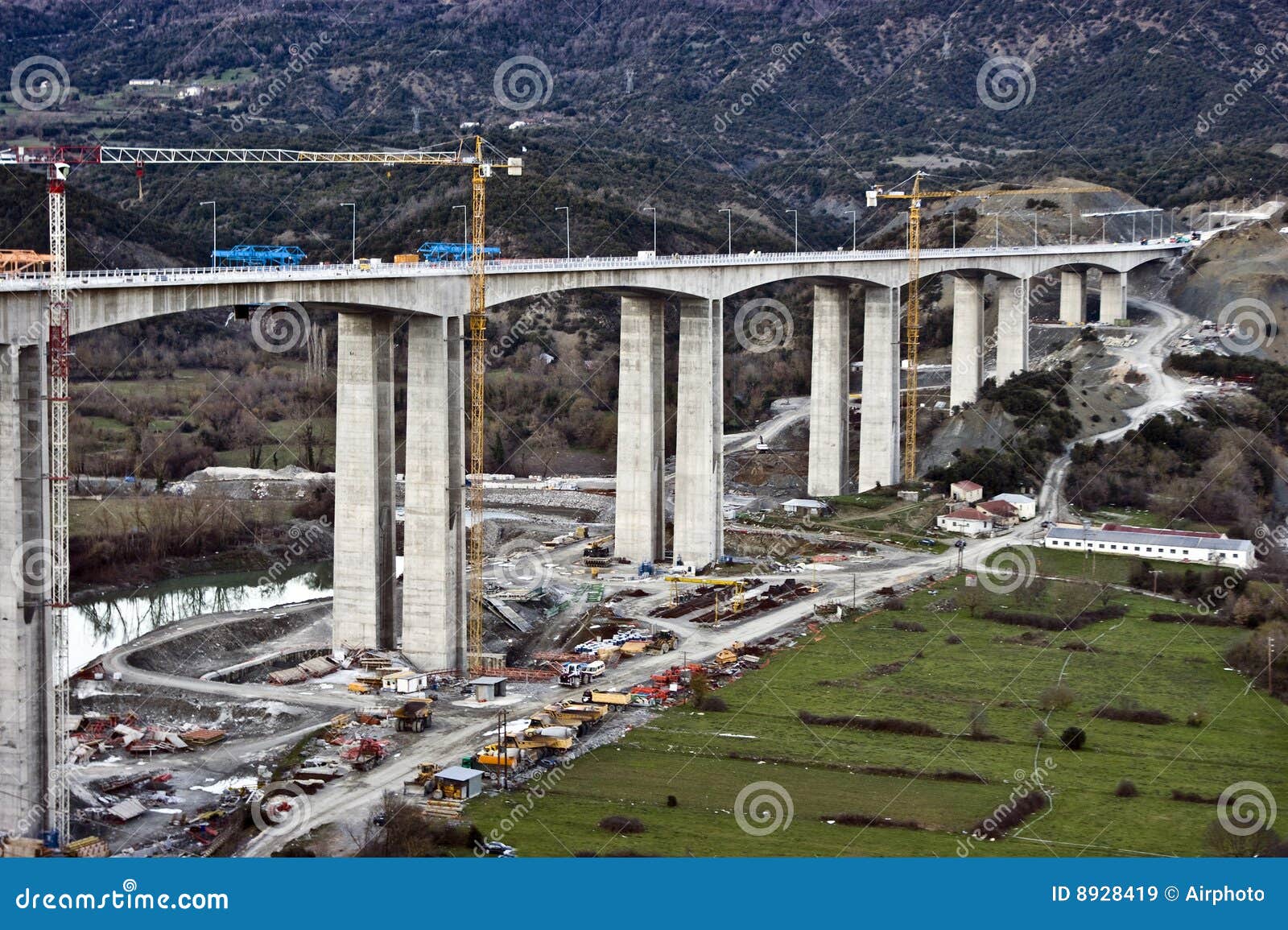 Highway Bridge Under Construction Stock Image - Image of architecture ...