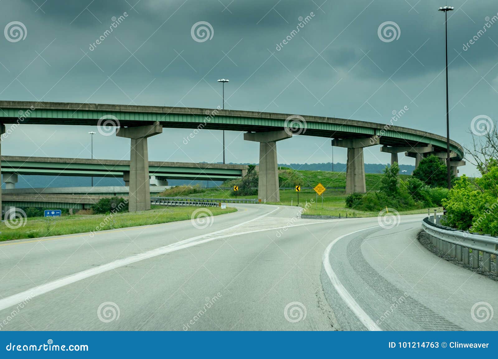 Highway Bridges and Ramps stock image. Image of national - 101214763