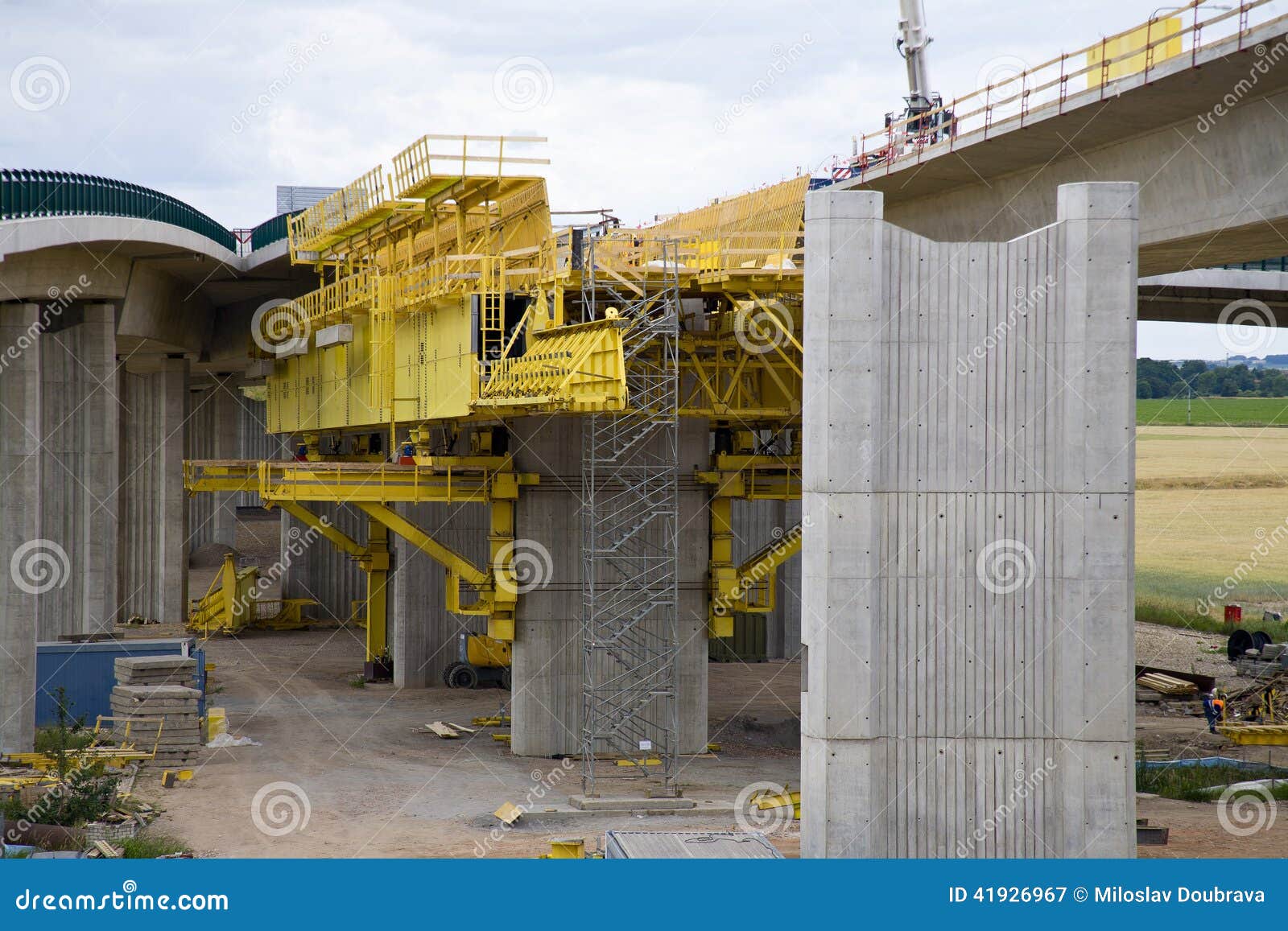 Highway building site stock image. Image of road, concrete - 41926967