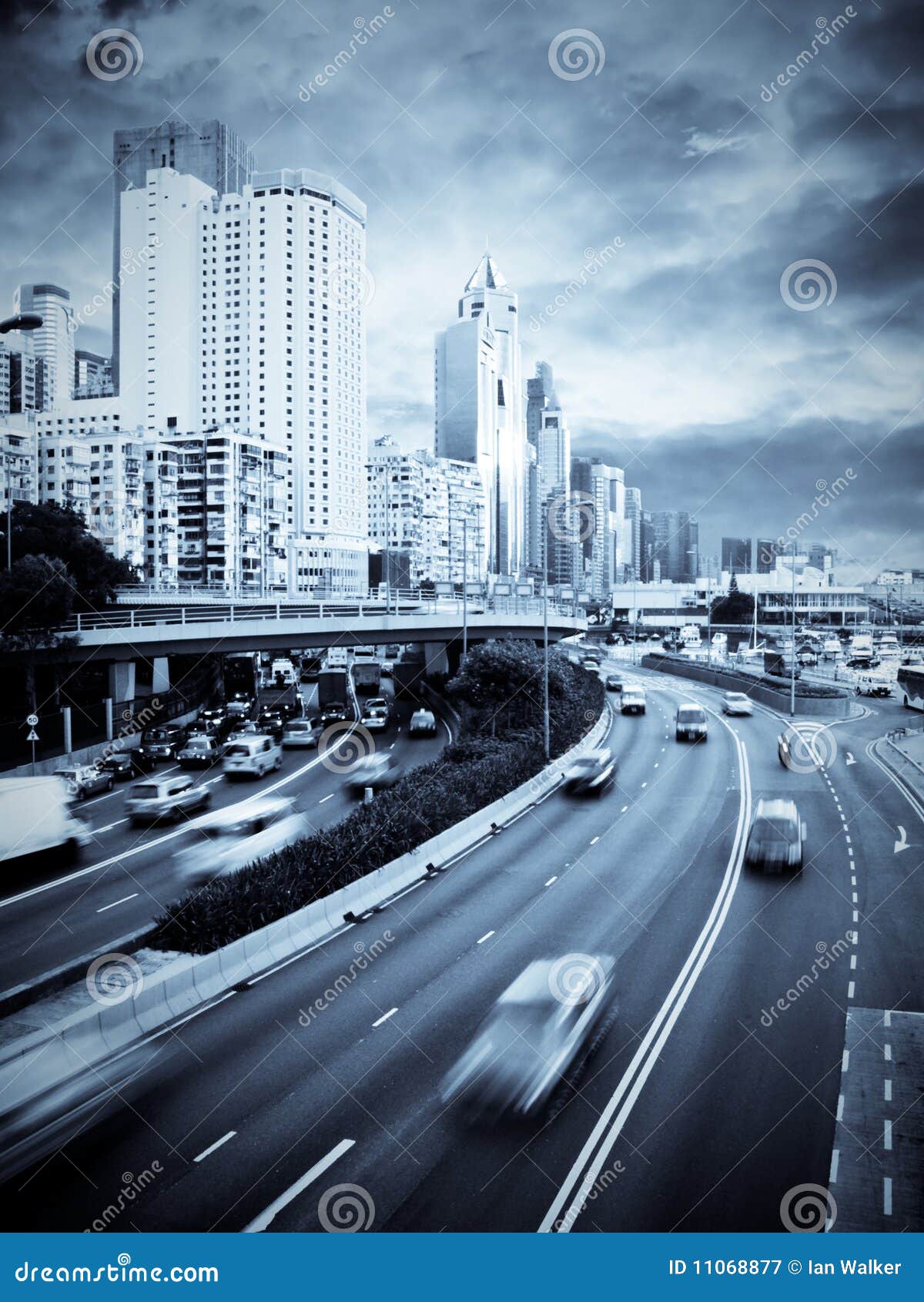 Highway in the city stock image. Image of cityscape, fast - 11068877