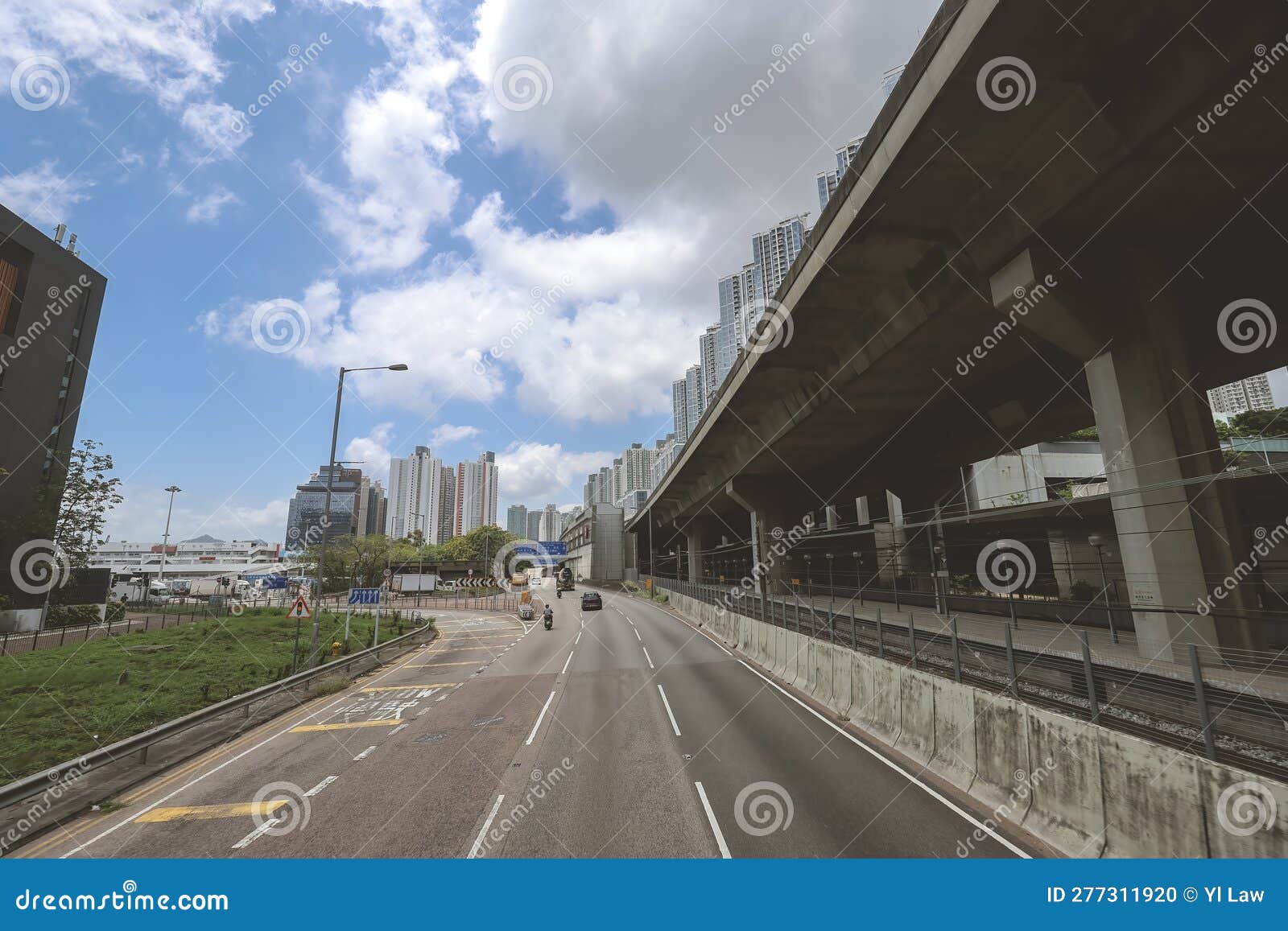 Highway with Cityscape, the Street View at HK May 4 2023 Editorial ...