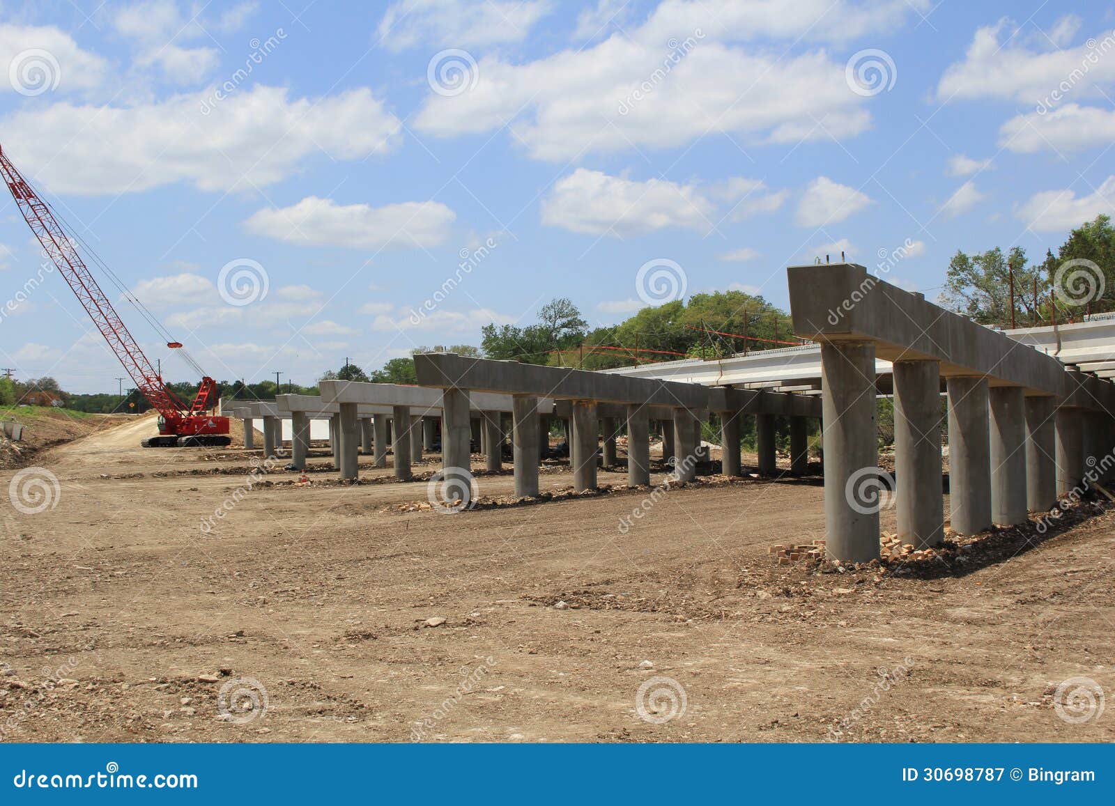 Highway Construction stock image. Image of bridge, overpass - 30698787