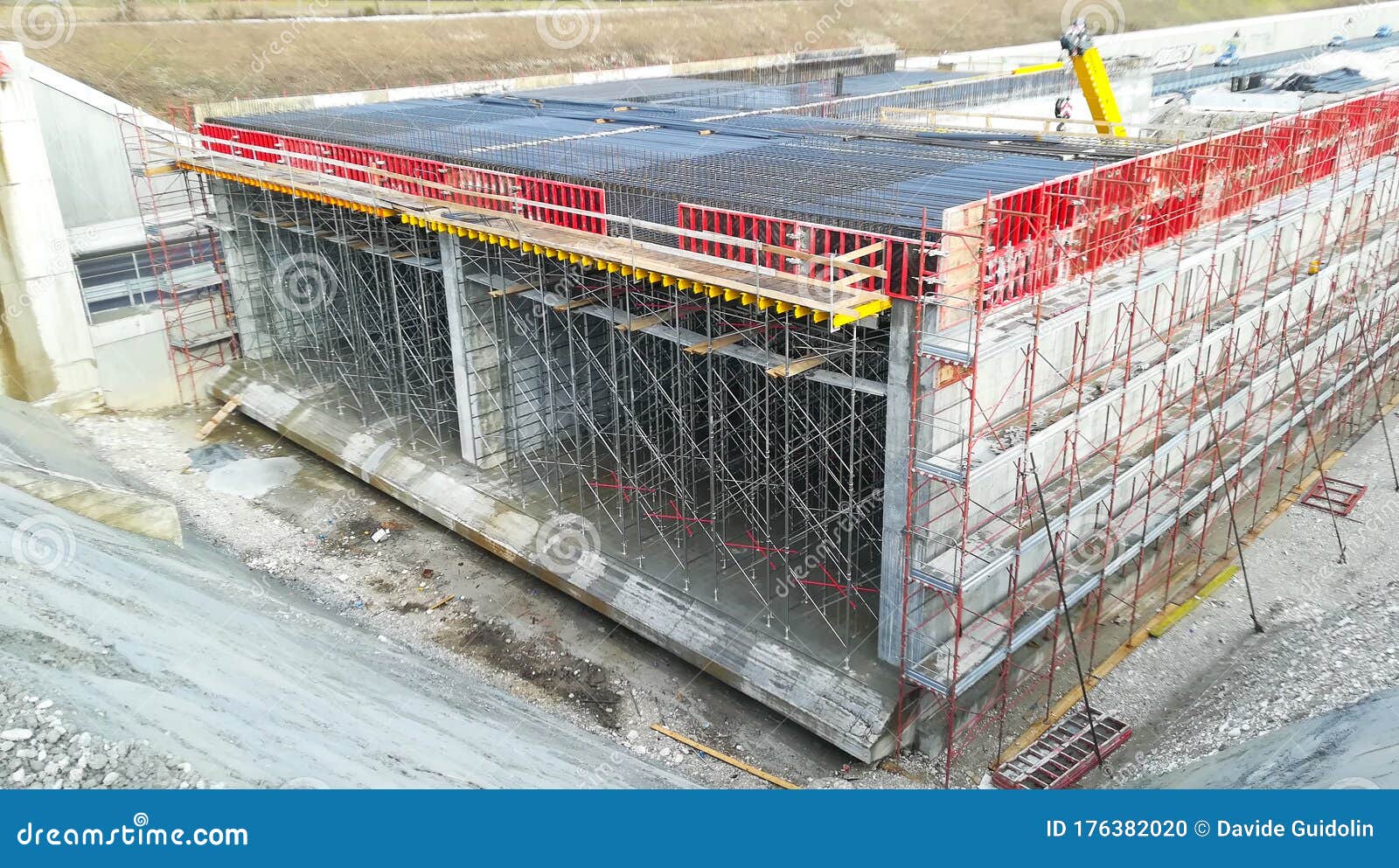 Highway Construction Site View. Civil Engineering Stock Photo - Image ...
