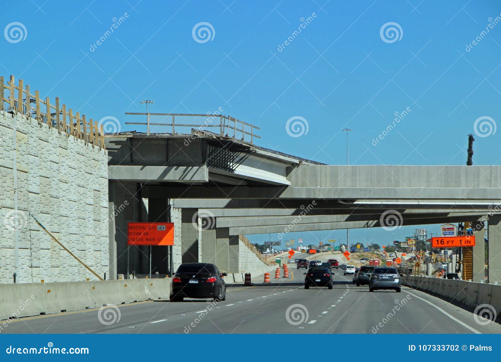 Highway Construction on Texas State Highway 26 Editorial Photography ...