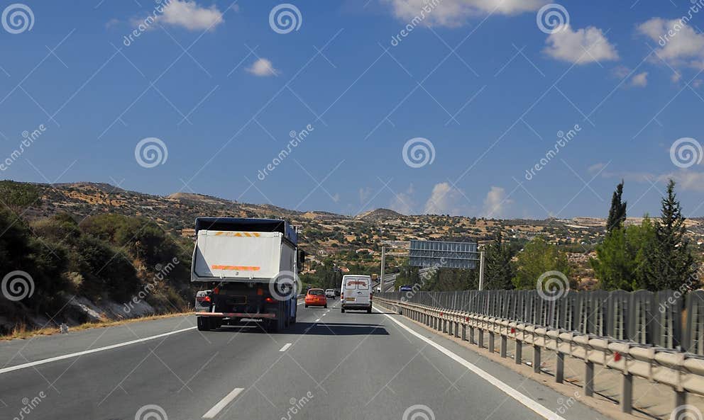 Highway in Cyprus stock image. Image of speed, drive - 12258043