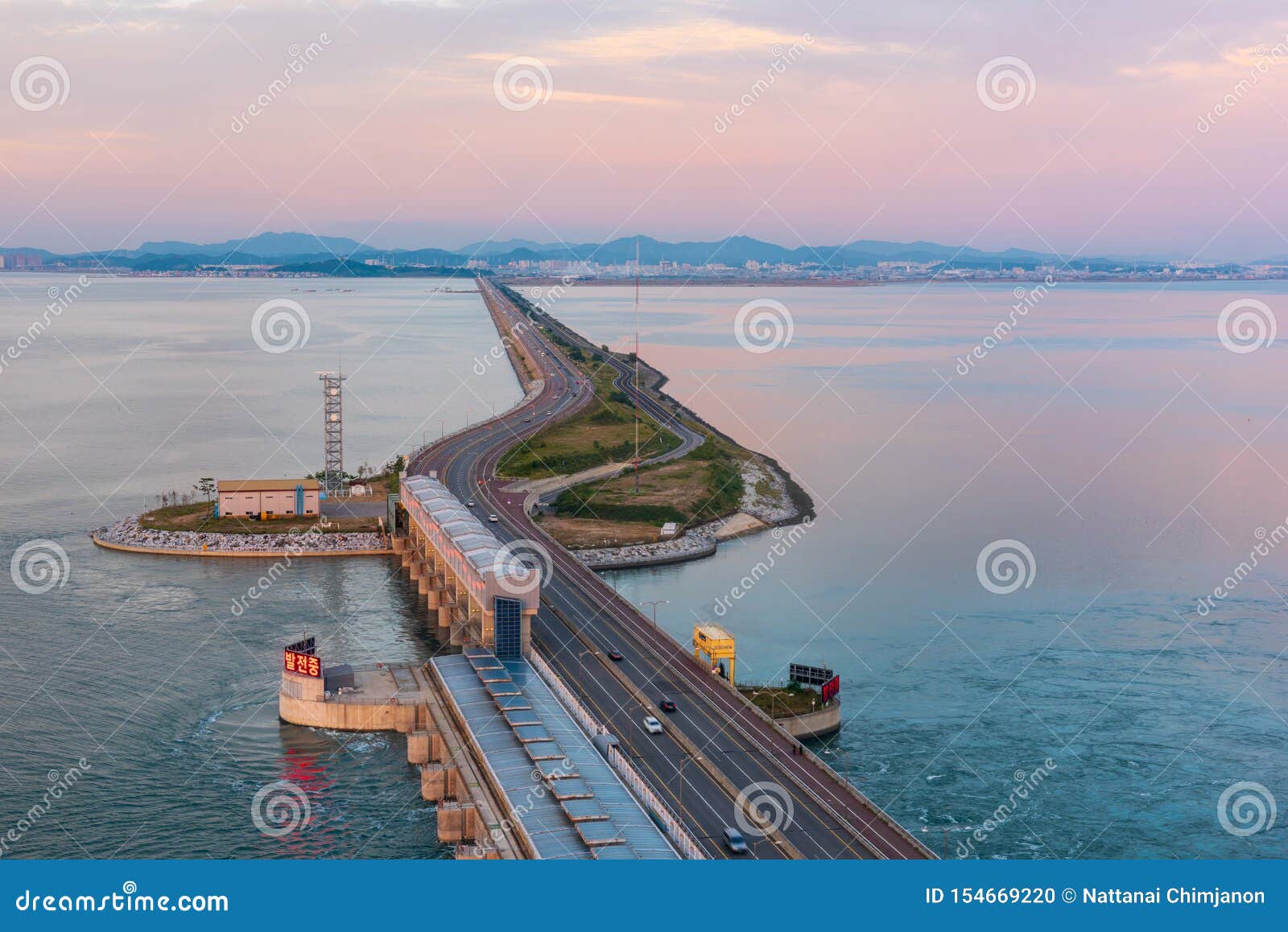 Highway of Daebu Island at Incheon ,South Korea Stock Photo - Image of ...