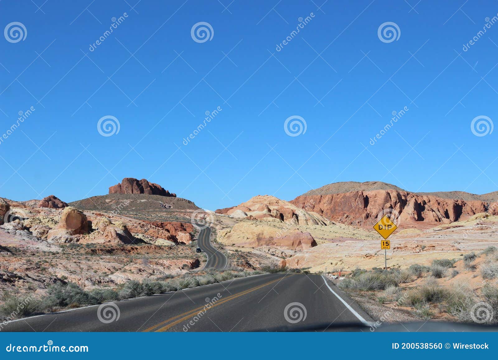Highway in the desert stock photo. Image of wild, sunset - 200538560