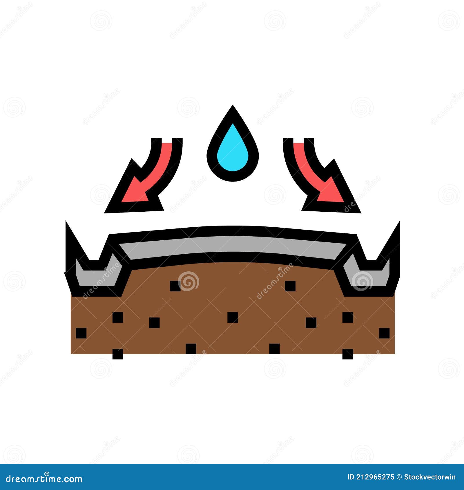 Highway Drainage System Color Icon Vector Illustration Stock Vector ... Highway Drainage System Color Icon Vector Illustration Stock Vector ...