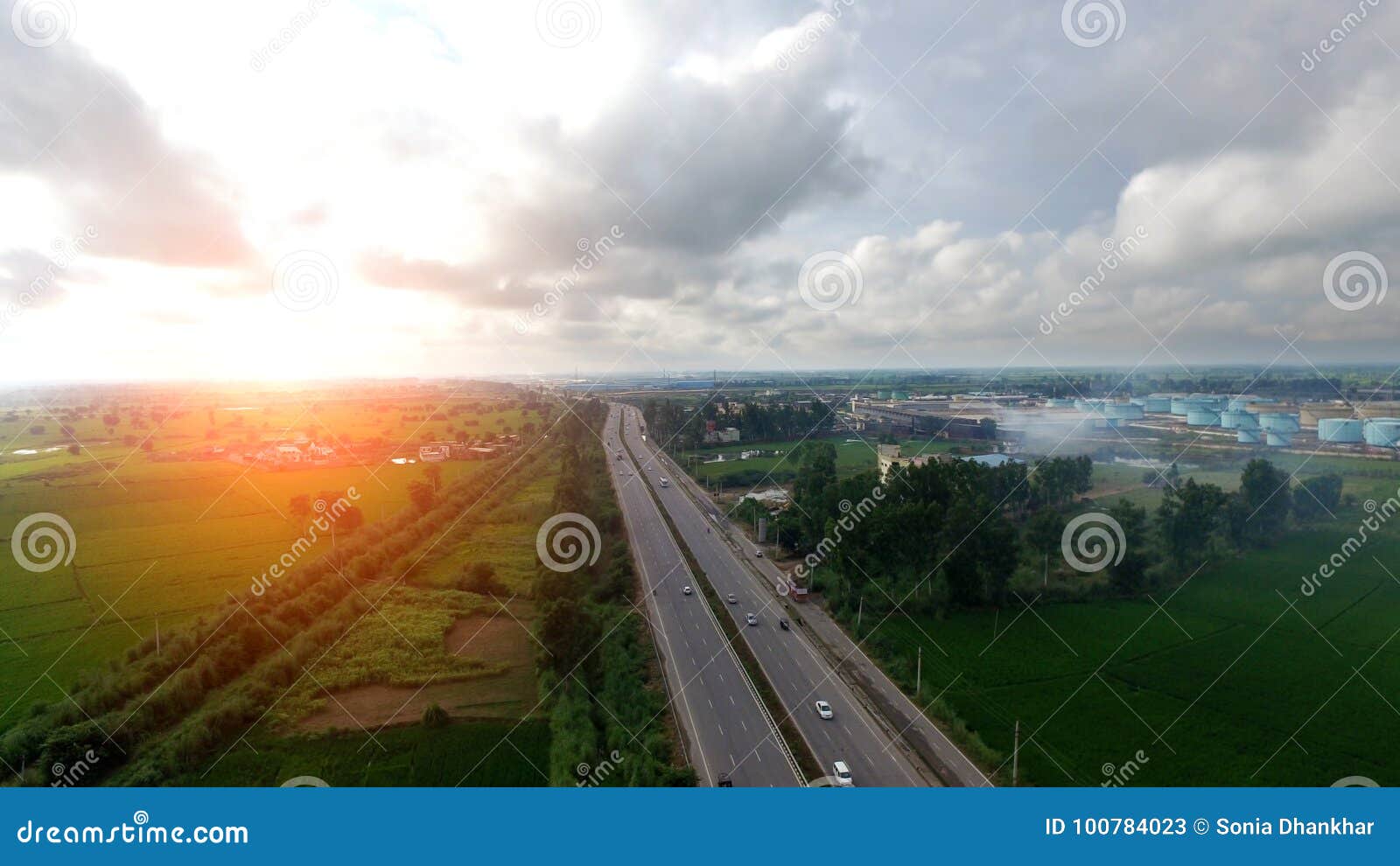 Highway elevated view stock image. Image of colored - 100784023