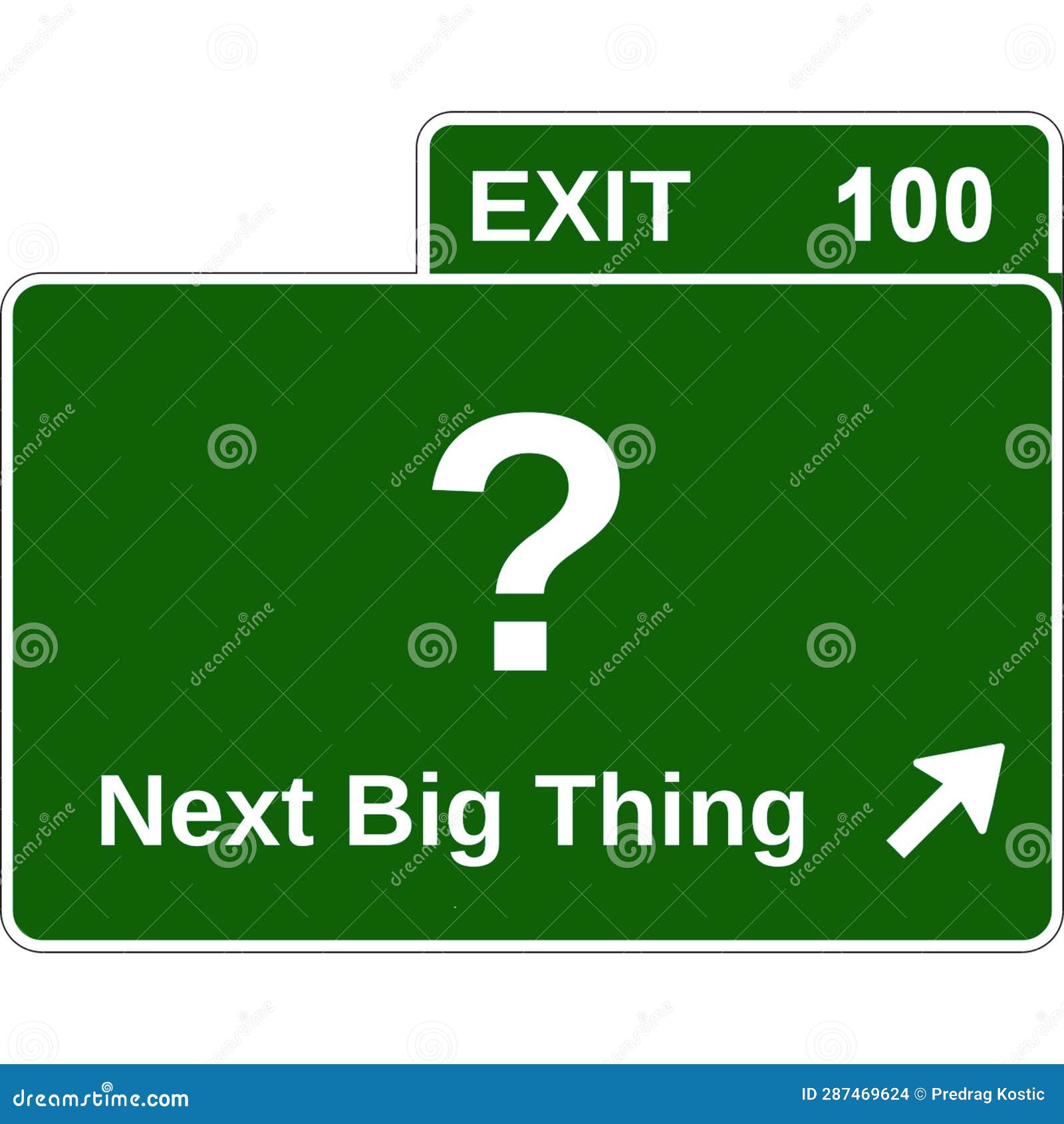 Highway exit stock illustration. Illustration of brand - 287469624