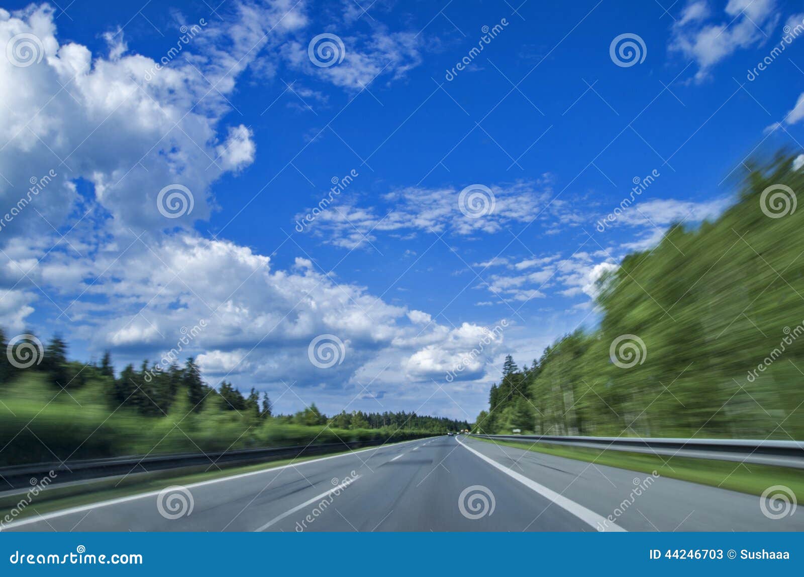 Highway stock image. Image of moving, journey, blur, perspective - 44246703