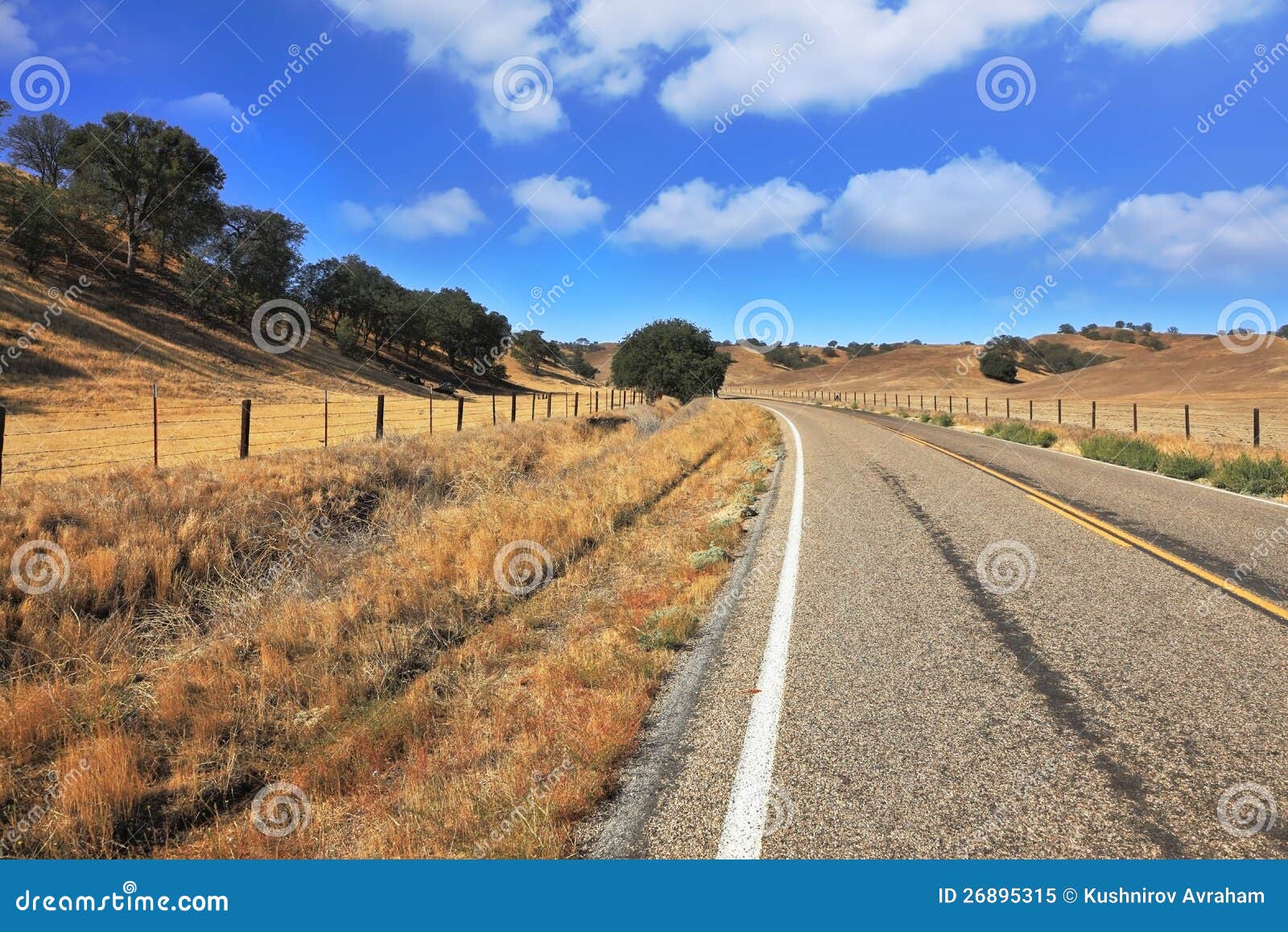A highway fenced fence stock image. Image of landscape - 26895315
