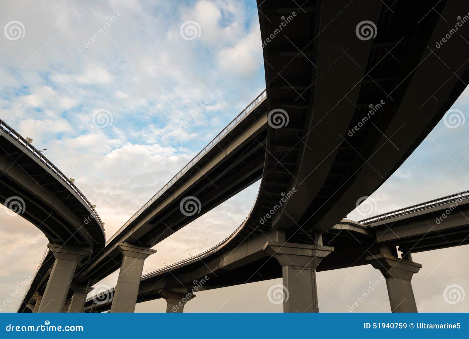 Highway flyover stock image. Image of backgrounds, travel - 51940759