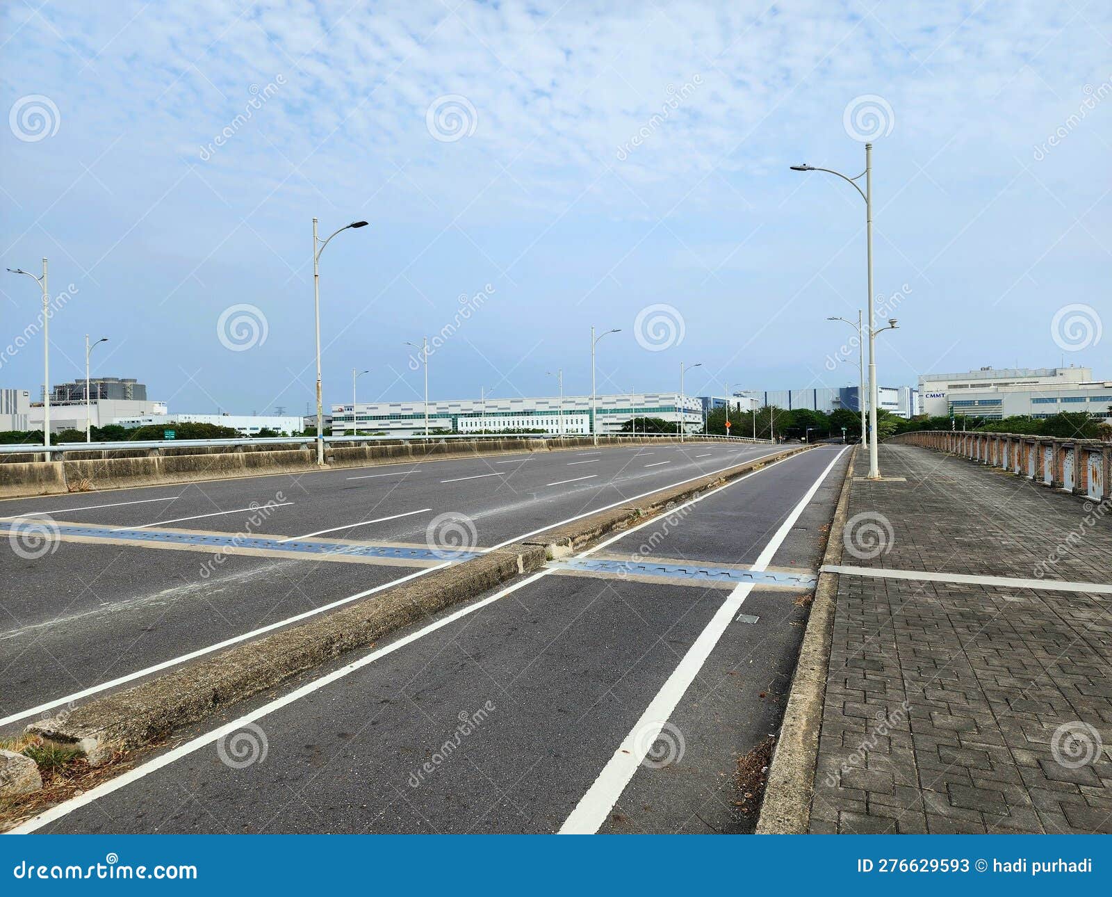 Highway, Flyover Over a Large Bridge To the Highway Towards the City ...