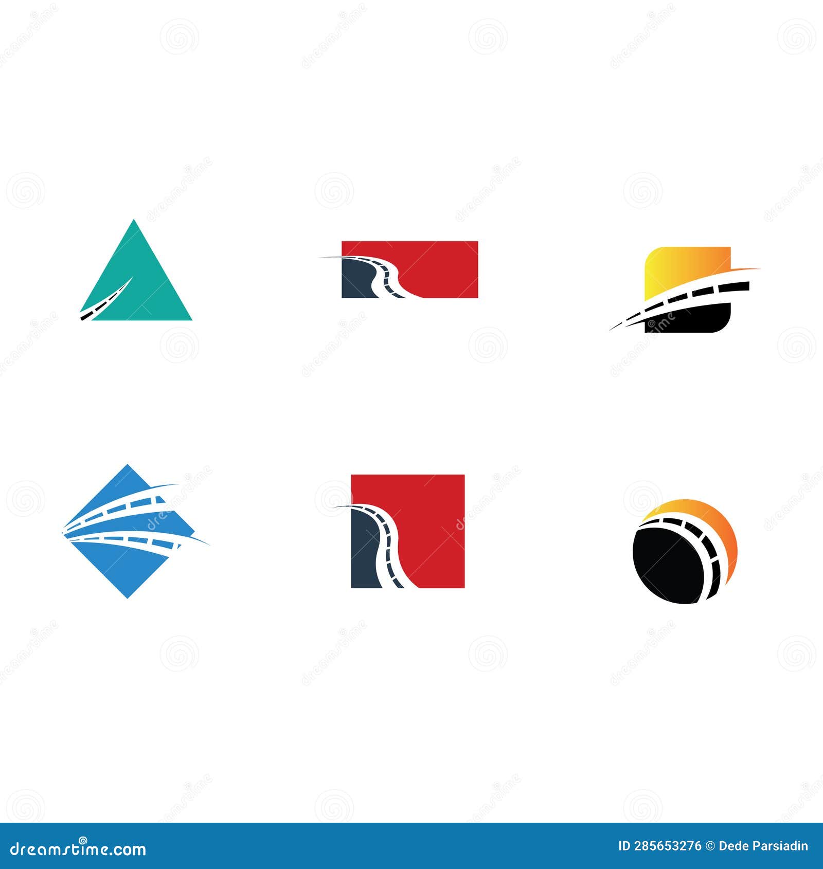 Highway Freeway Road Infrastructure Logo Stock Vector - Illustration of ...