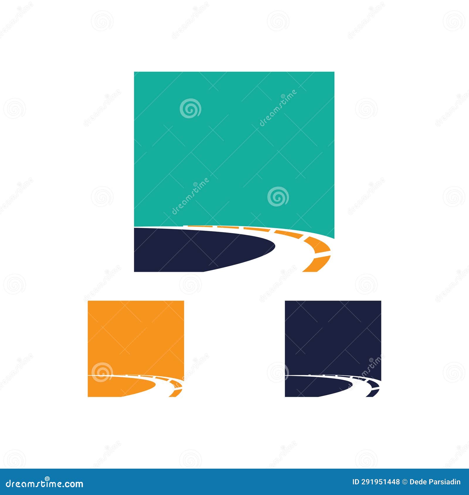 Highway Freeway Road Infrastructure Logo Cartoon Vector | CartoonDealer ...