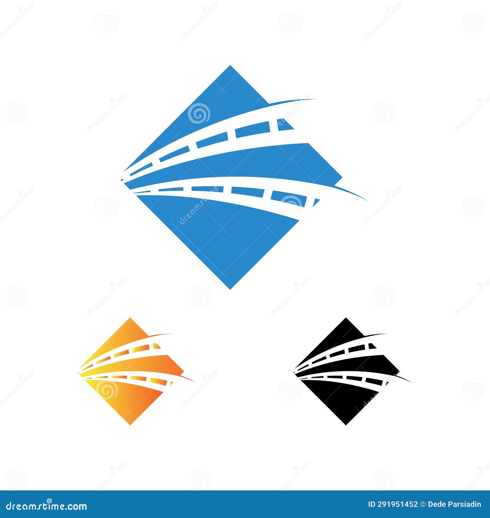 Highway Freeway Road Infrastructure Logo Vector Illustration ...