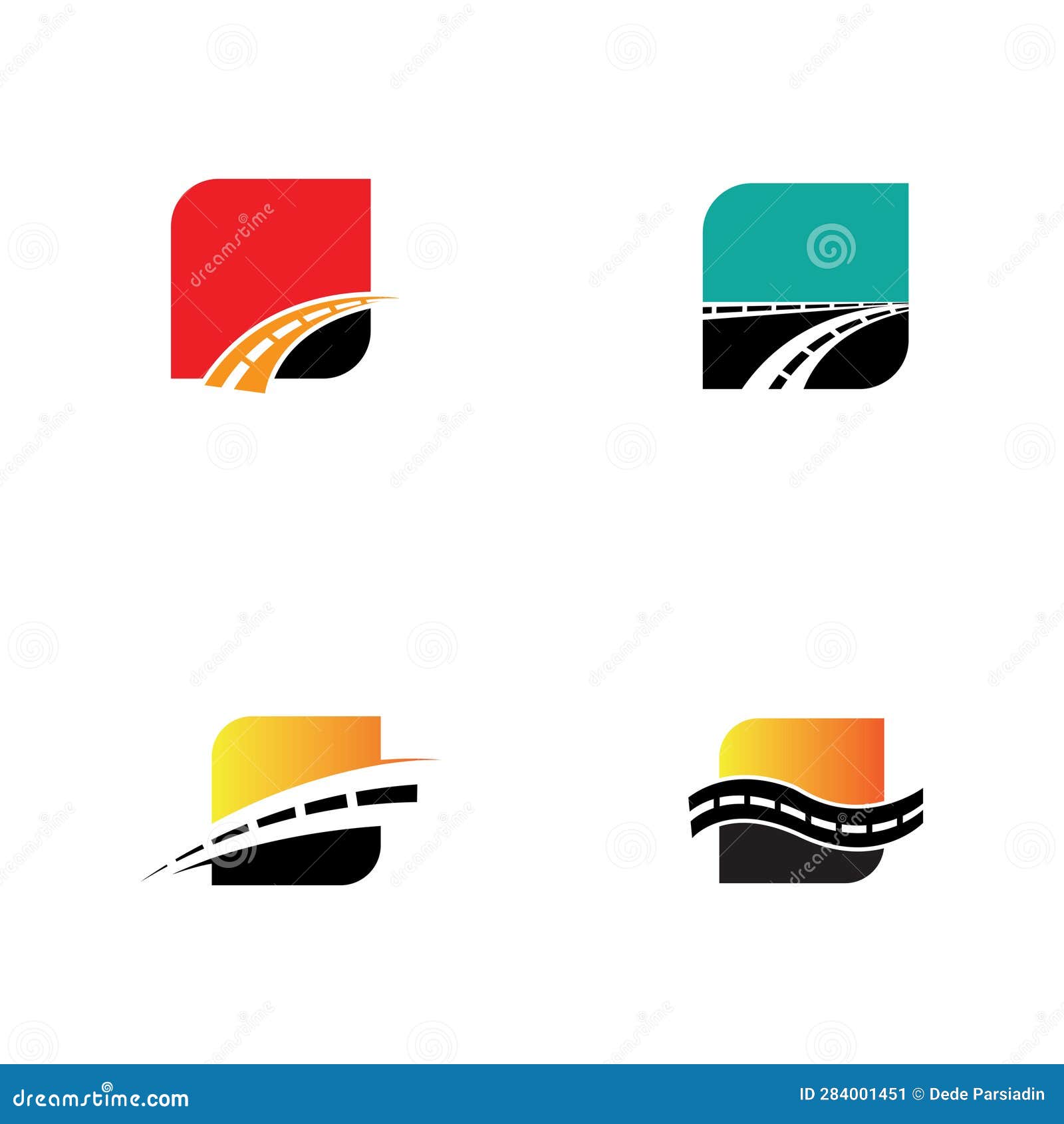 Highway Freeway Road Infrastructure Logo Stock Vector - Illustration of ...