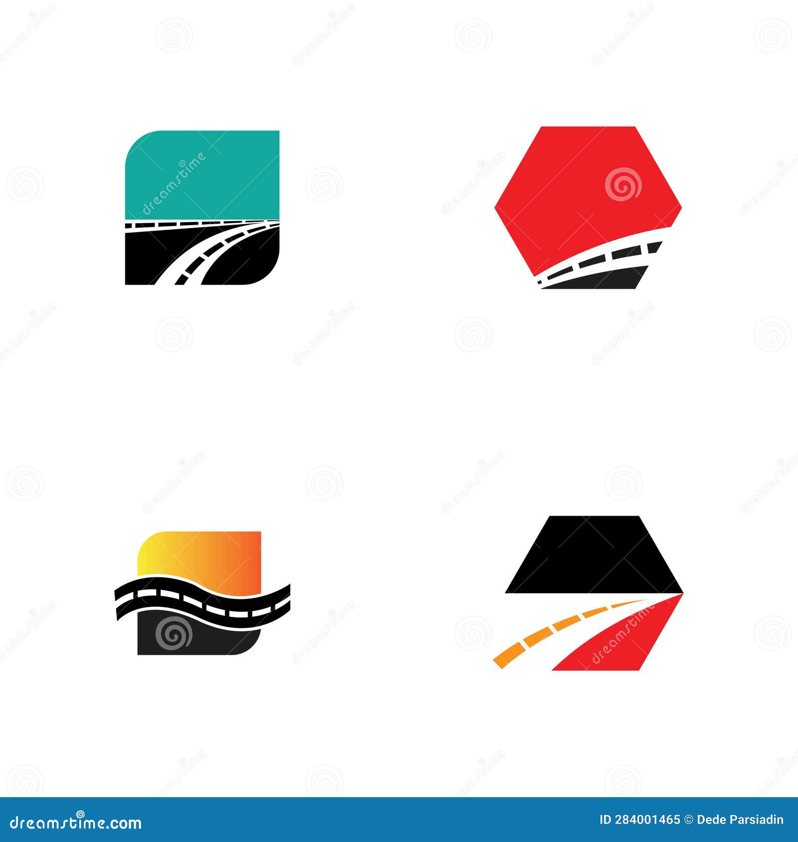Highway Freeway Road Infrastructure Logo Stock Vector - Illustration of ...