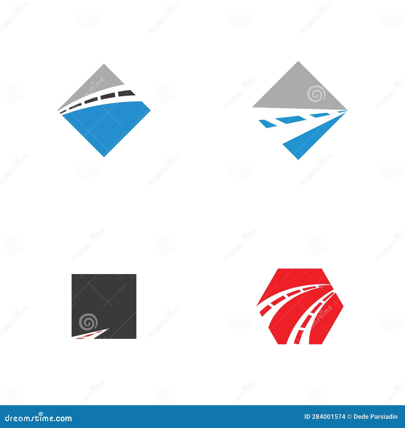 Highway Freeway Road Infrastructure Logo Stock Vector - Illustration of ...