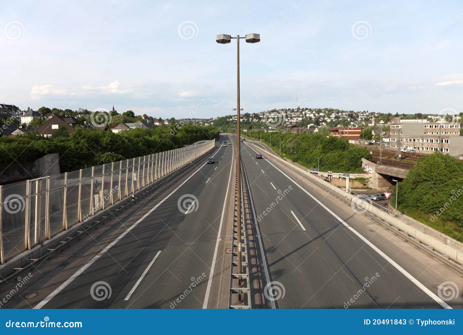 Highway in Germany stock image. Image of siegerland, cityscape - 20491843