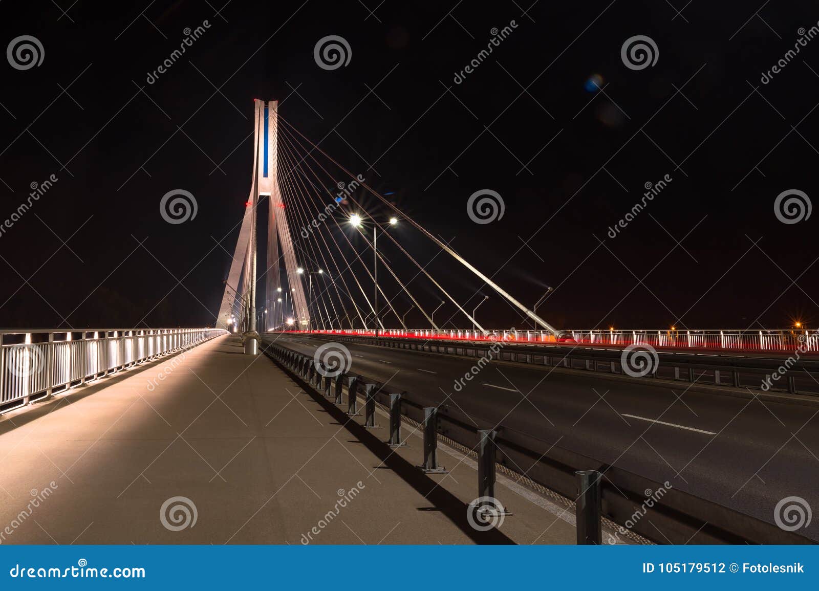Highway Going through a Cable-stayed Bridge Editorial Photography ...