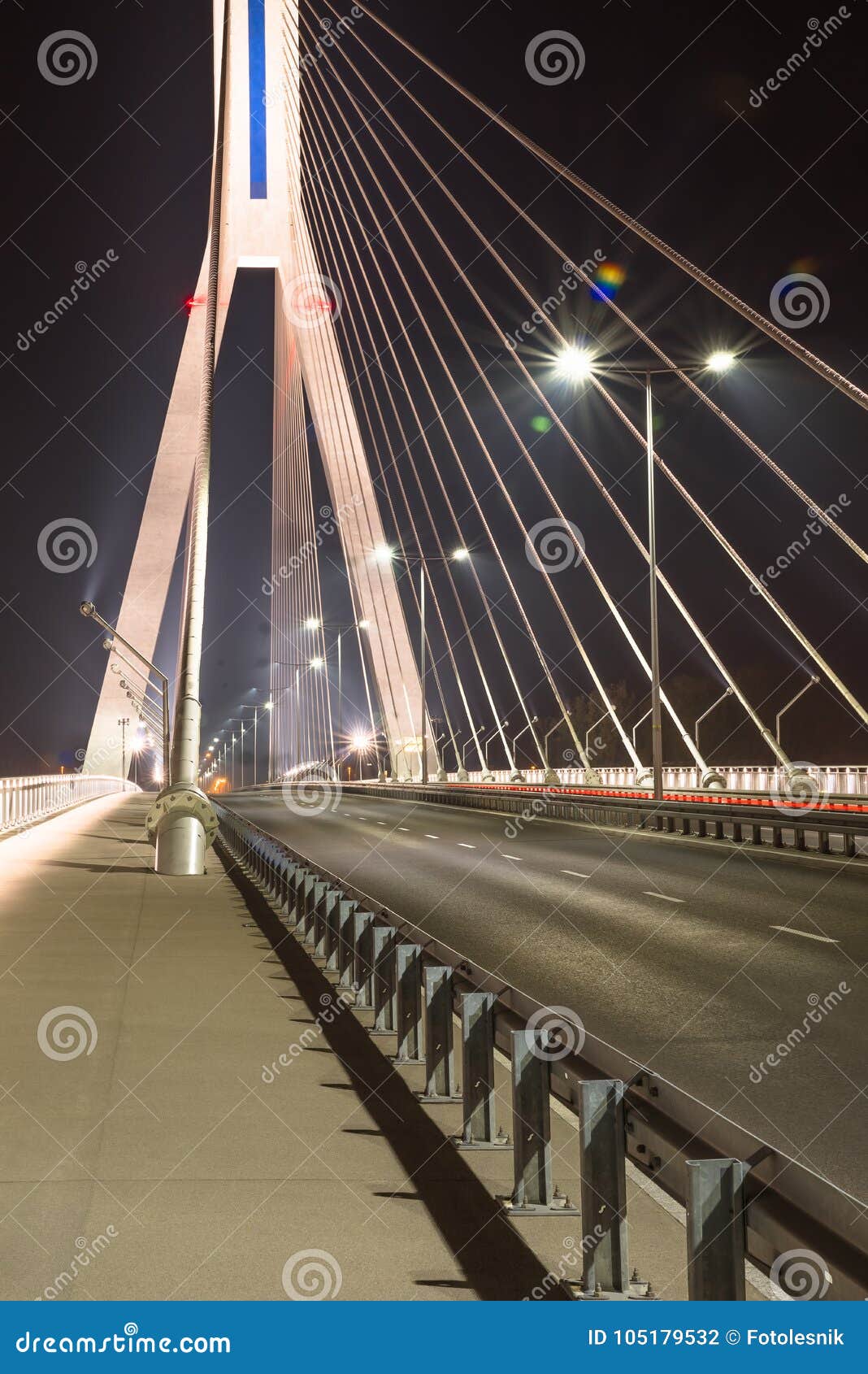 Highway Going through a Cable-stayed Bridge Editorial Photography ...