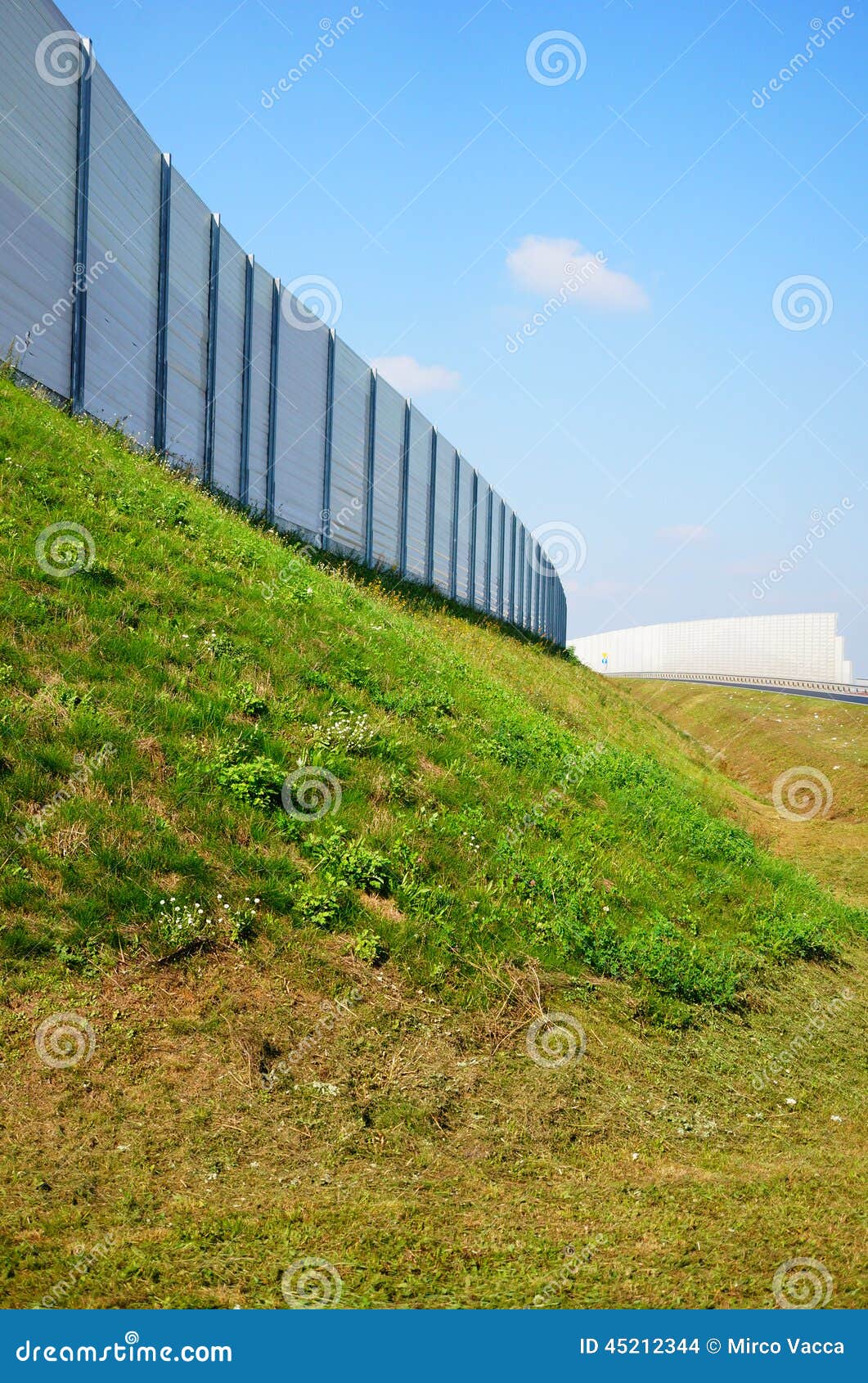 Highway grass stock photo. Image of grass, highway, barrier - 45212344