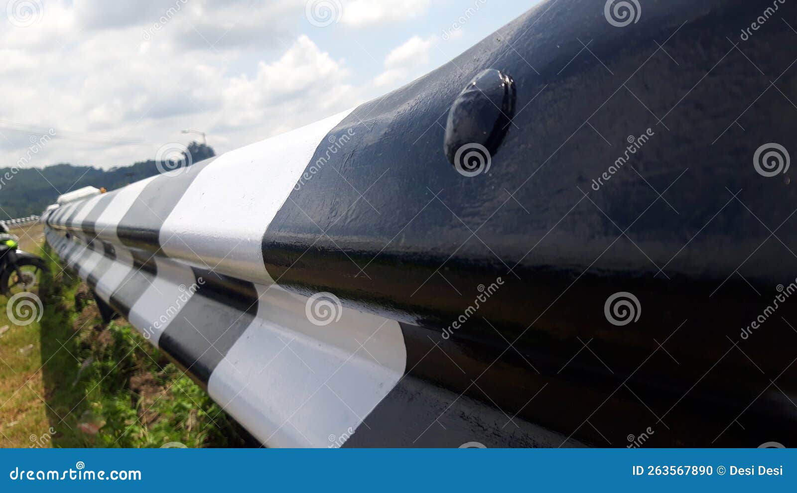 Highway Guardrails To Protect Road Users Stock Photo - Image of ...
