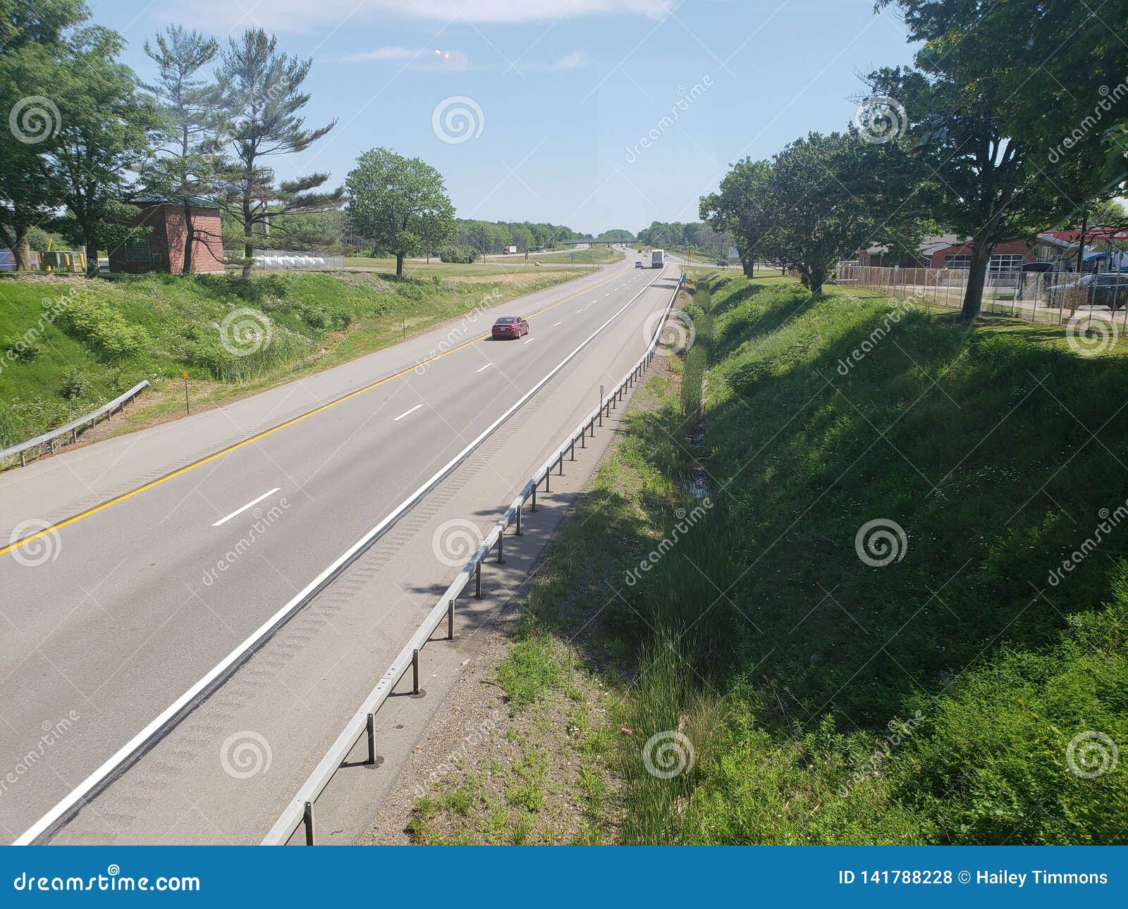Highway overlook stock photo. Image of cars, trees, road - 141788228