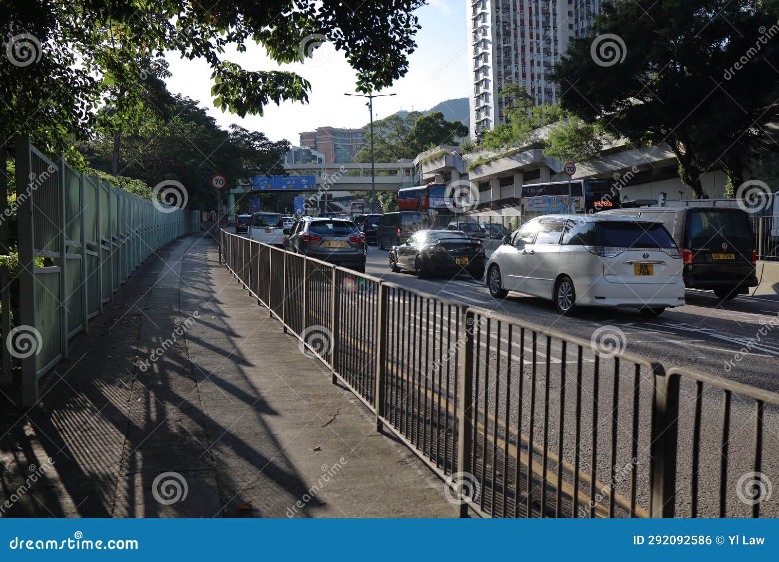 Highway in Hong Kong, Lung Cheung Road Sept 29 2023 Editorial Photo ...