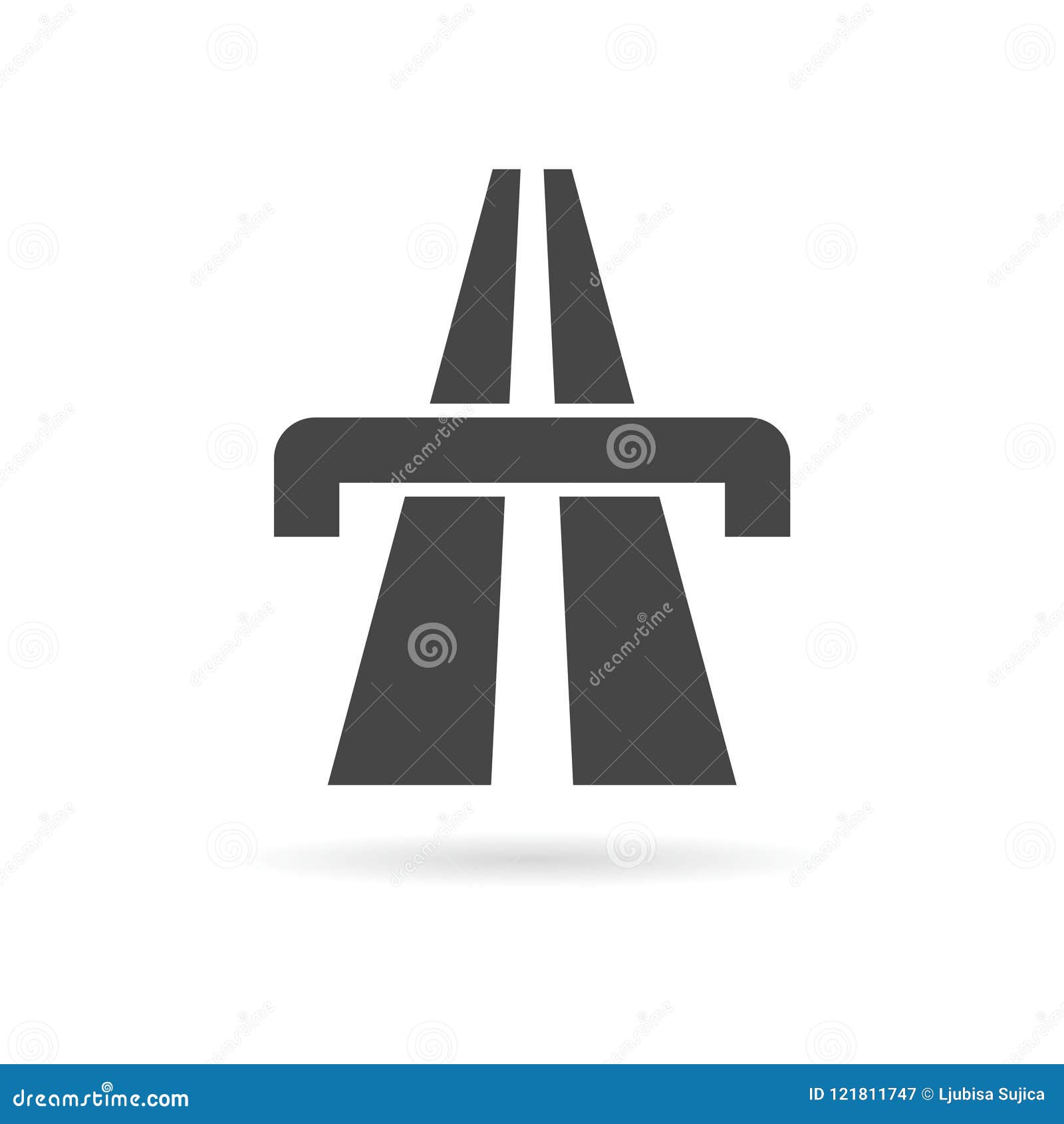 Highway icon stock vector. Illustration of interface - 121811747