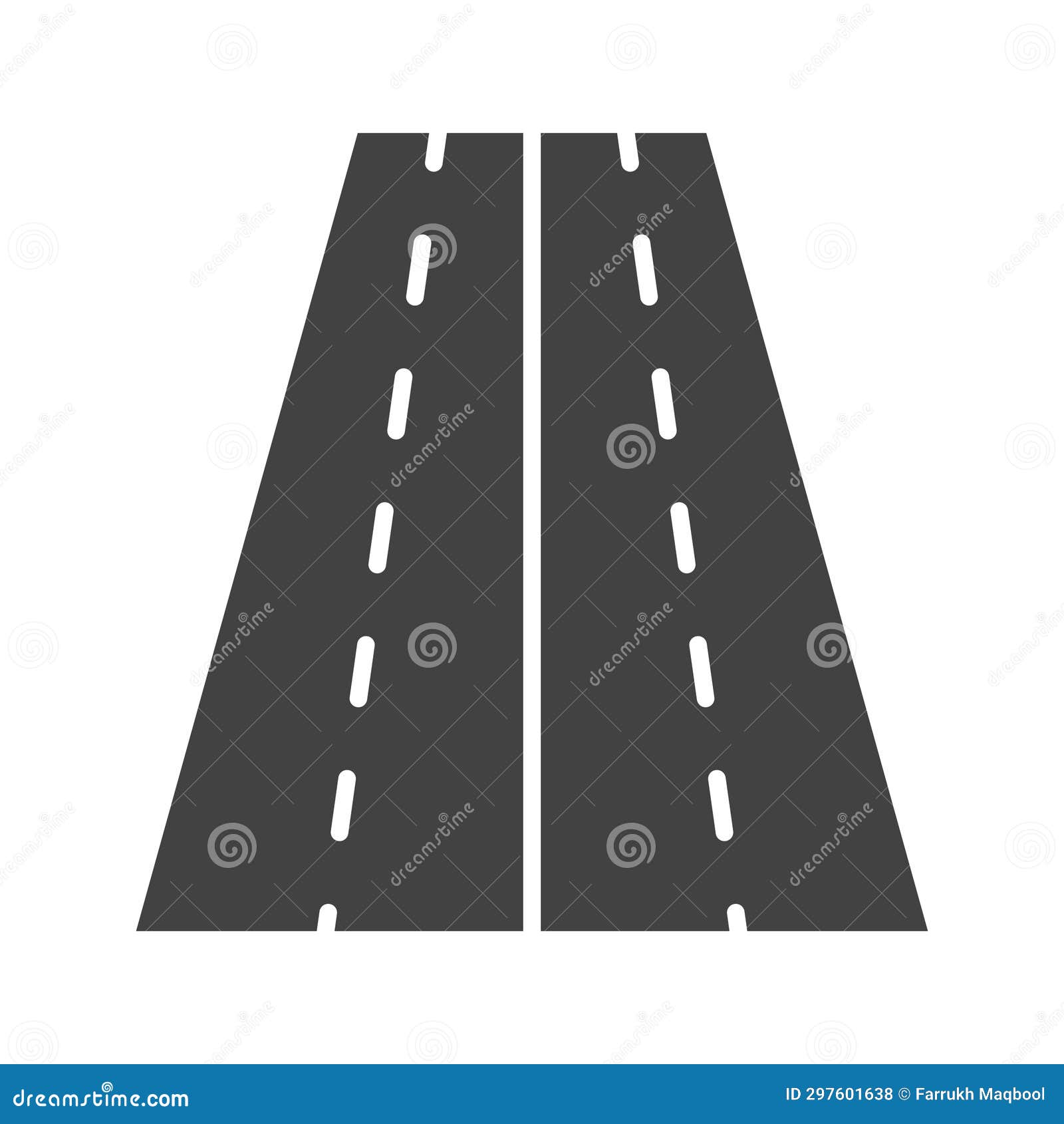 Highway icon vector image. stock vector. Illustration of road - 297601638