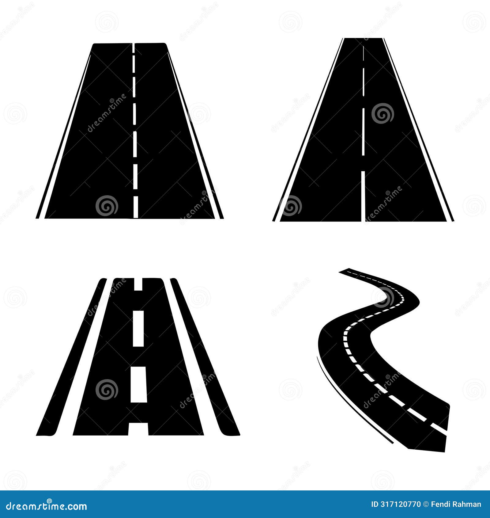 Highway Icon Vectors Illustration Stock Illustration - Illustration of ...