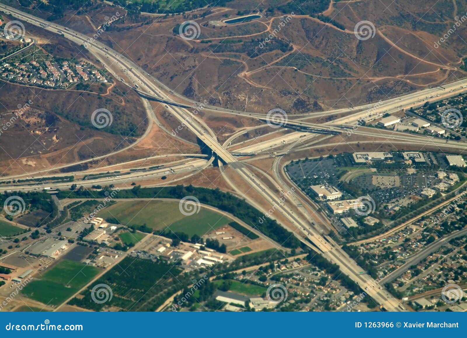 Highway interchange stock photo. Image of interstate, view - 1263966