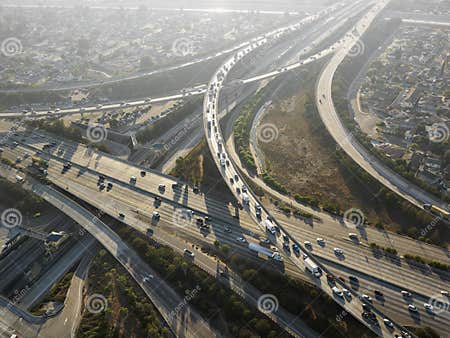 Highway interchange. stock photo. Image of road, photograph - 3418152