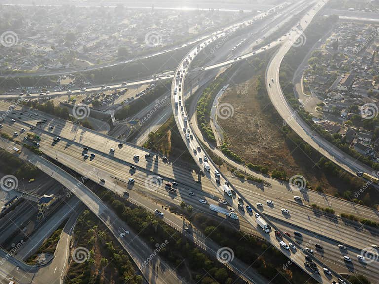Highway interchange. stock photo. Image of road, photograph - 3418152