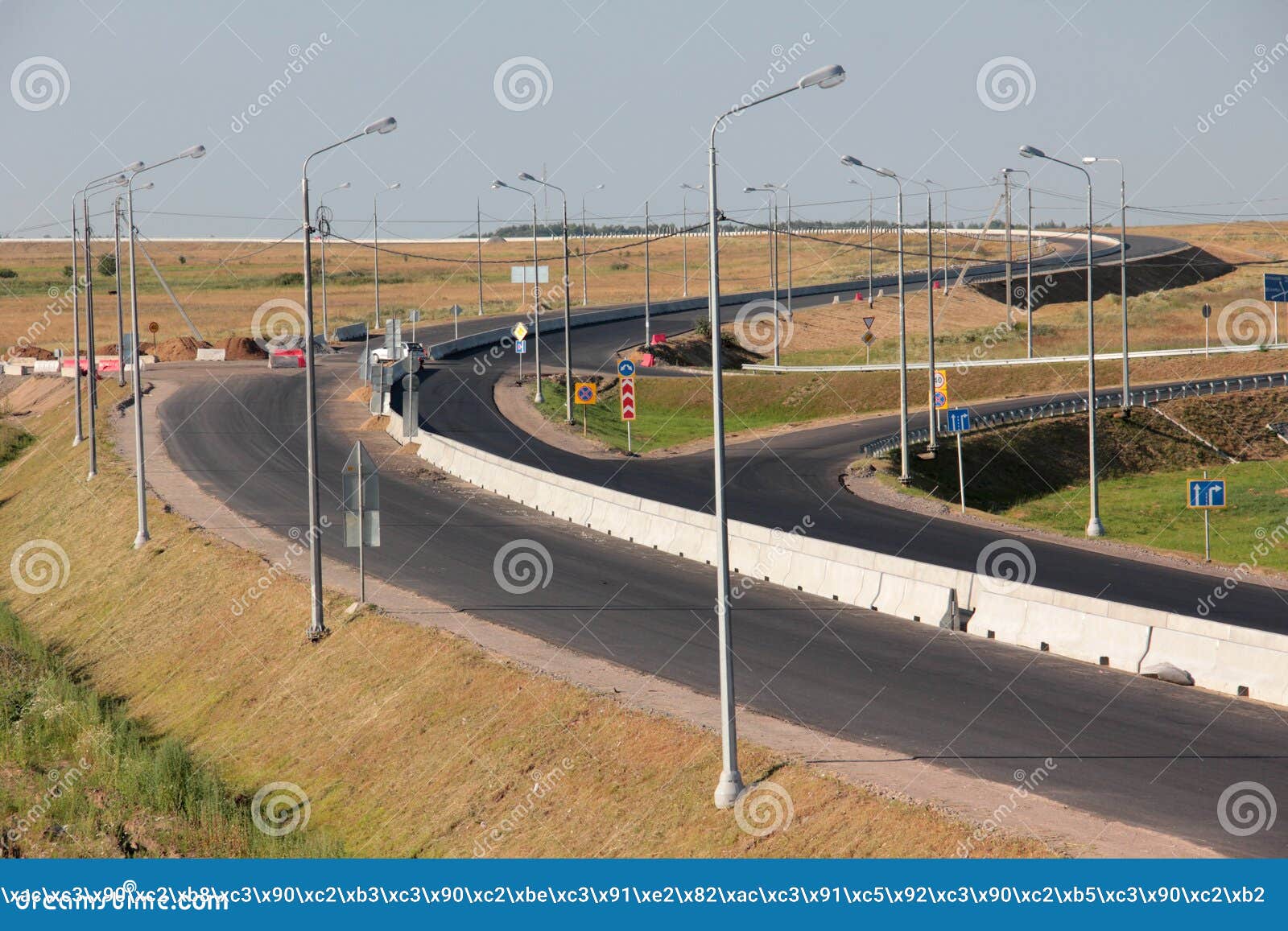 Highway interchange two stock photo. Image of road, aerial - 180483250