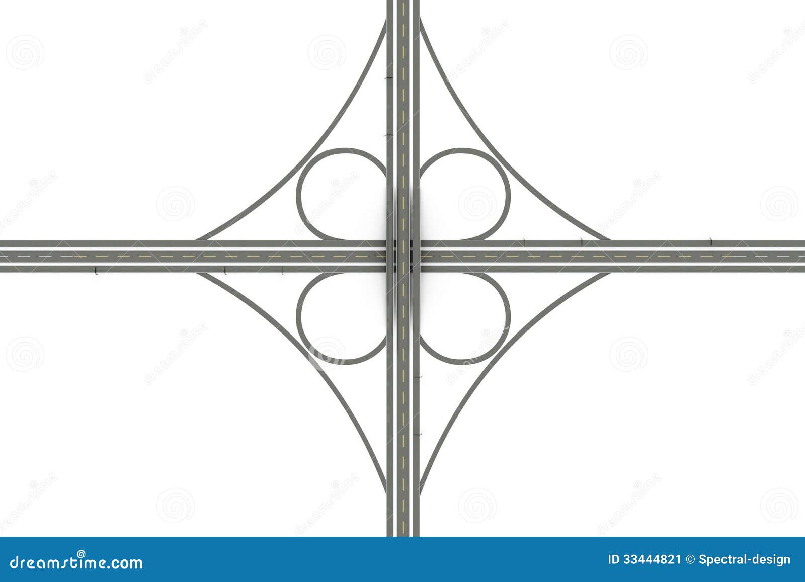Highway Interchange stock illustration. Illustration of elevated - 33444821
