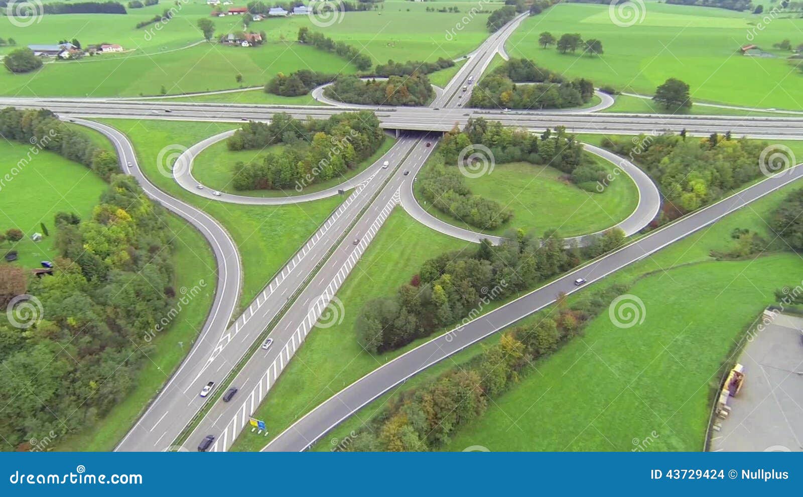 Highway junction stock footage. Video of definition, autobahn - 43729424