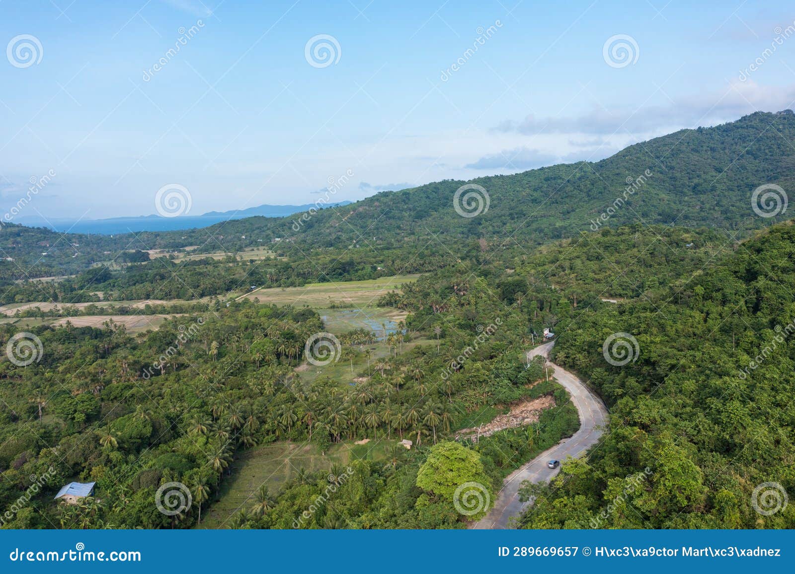 Highway through the Jungle of the Philippines Stock Image - Image of ...