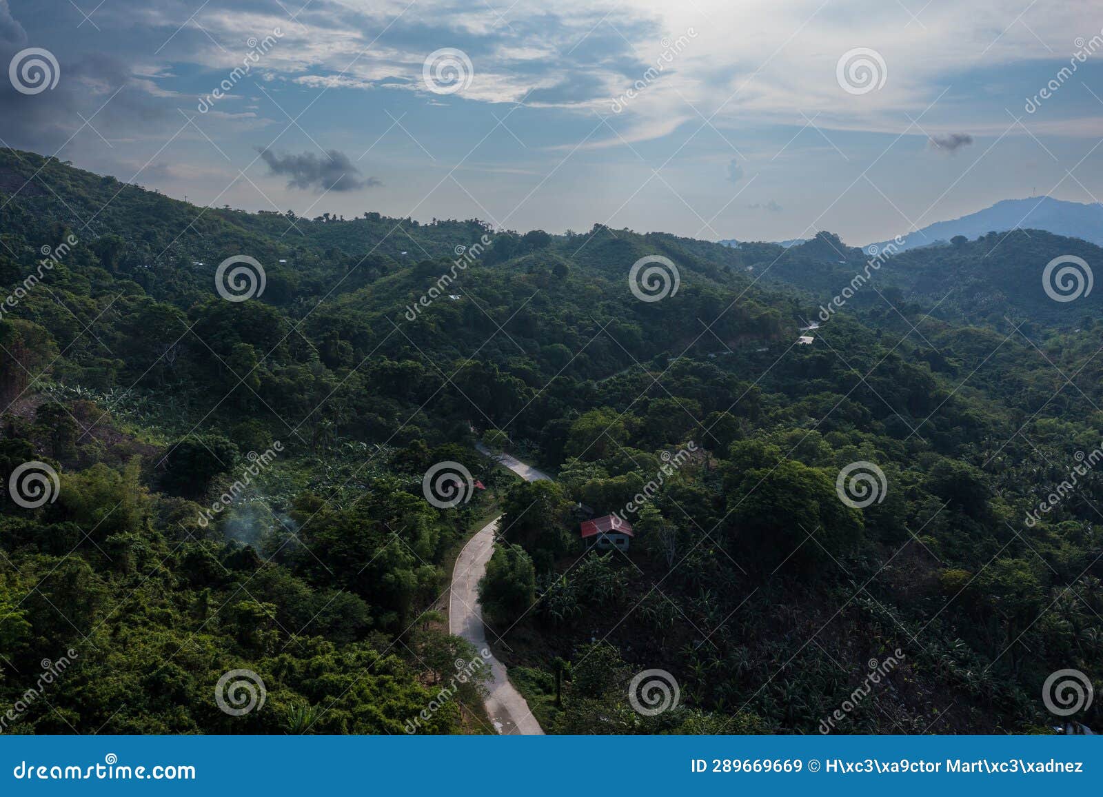 Highway through the Jungle of the Philippines Stock Image - Image of ...