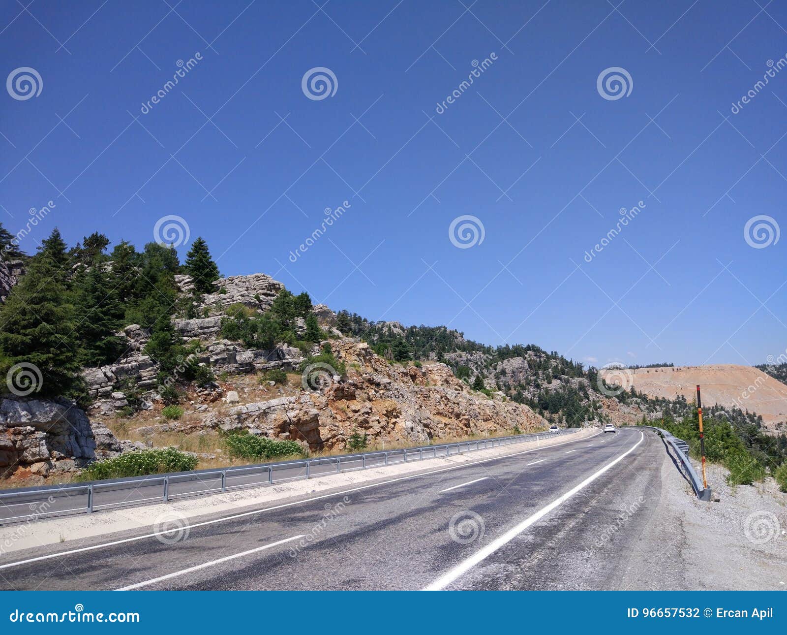 Highway stock photo. Image of landscape, turkey, thoroughfare - 96657532