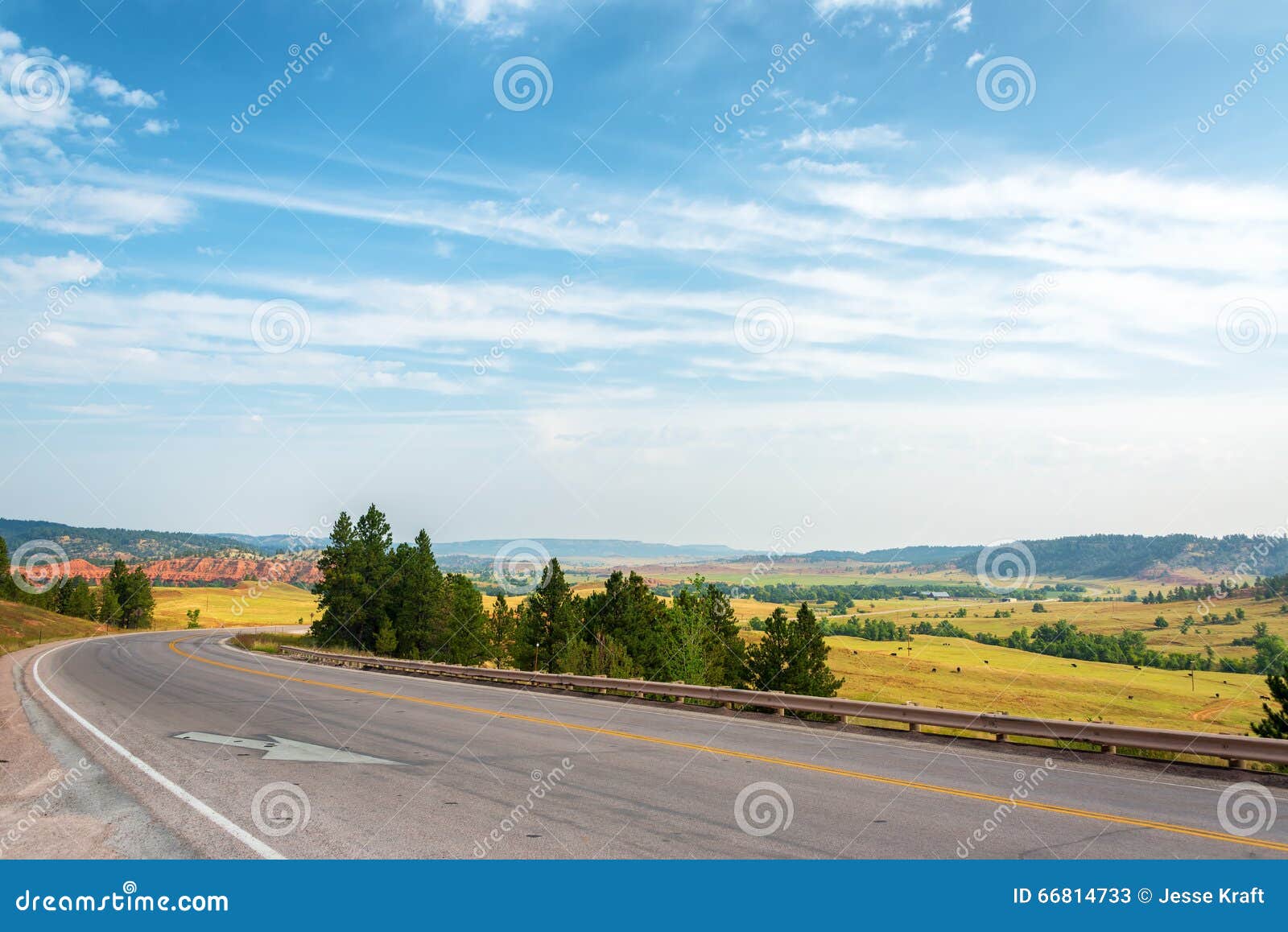 Highway and Landscape stock image. Image of national - 66814733