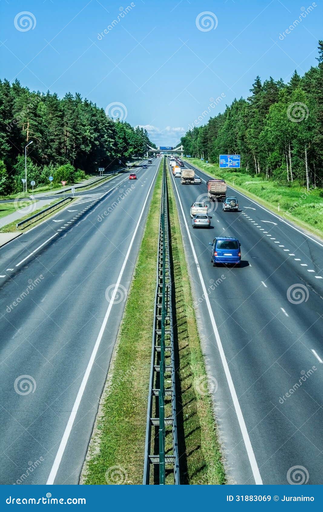 Highway in Latvia stock image. Image of baltic, asphalt - 31883069