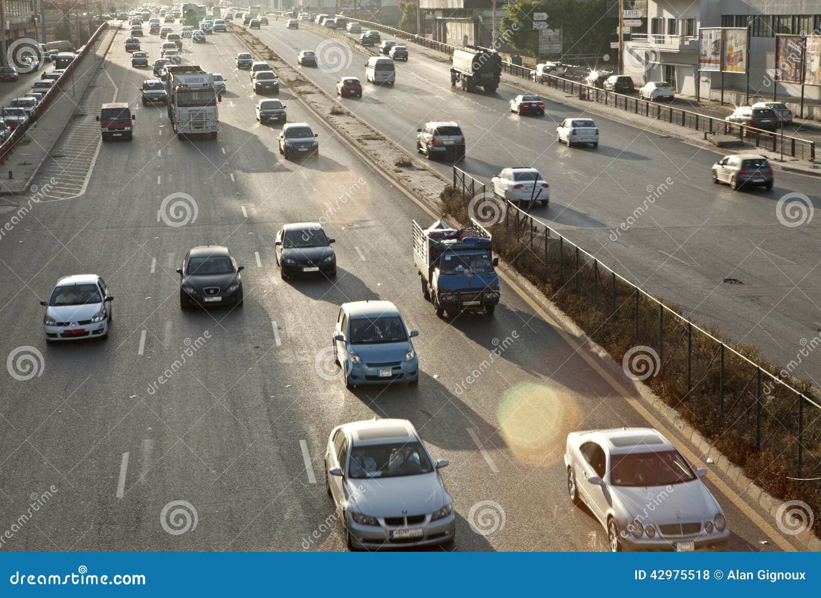 Highway in Lebanon editorial stock photo. Image of lorries - 42975518