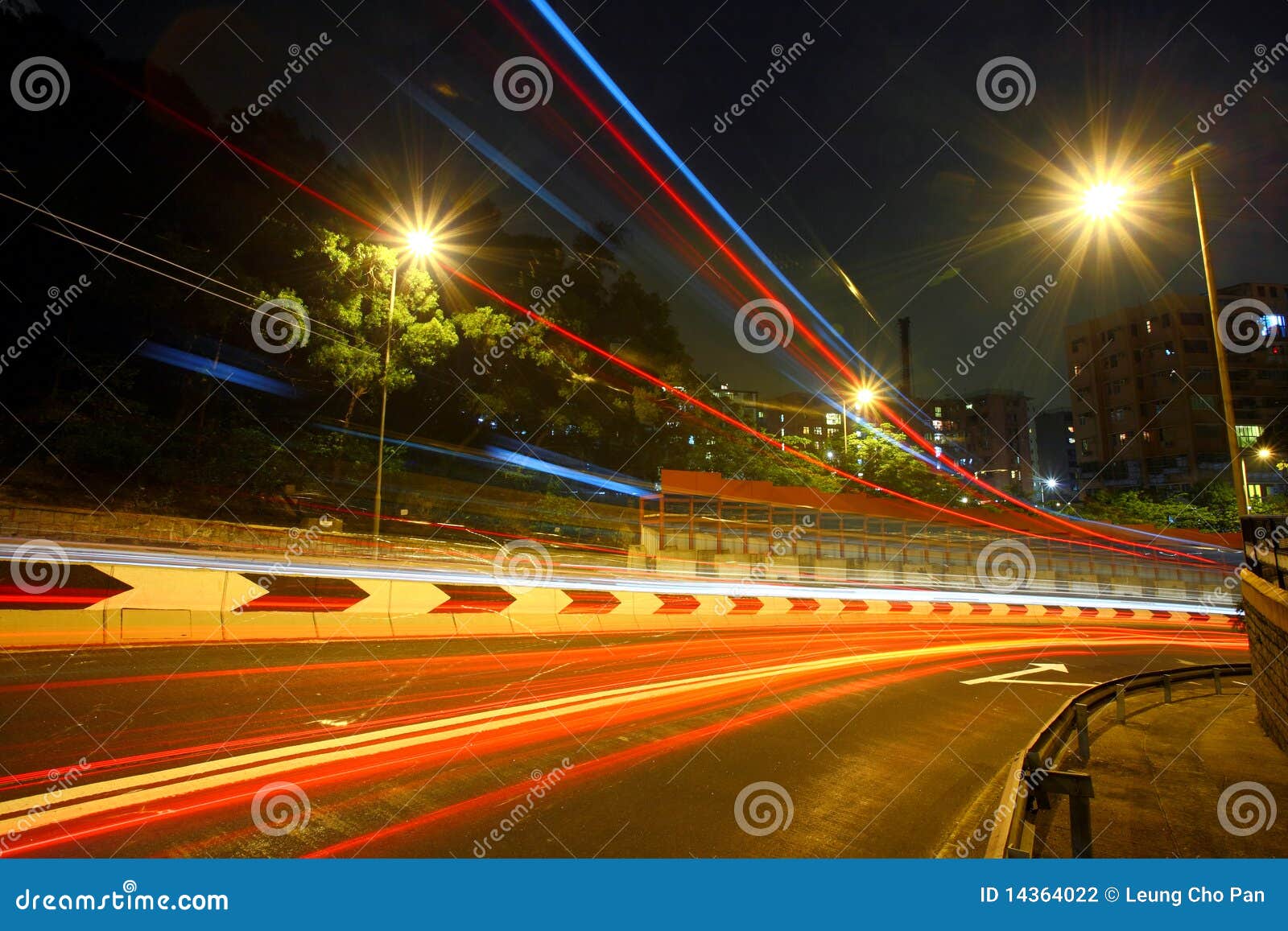 Highway light trails stock photo. Image of blur, fast - 14364022