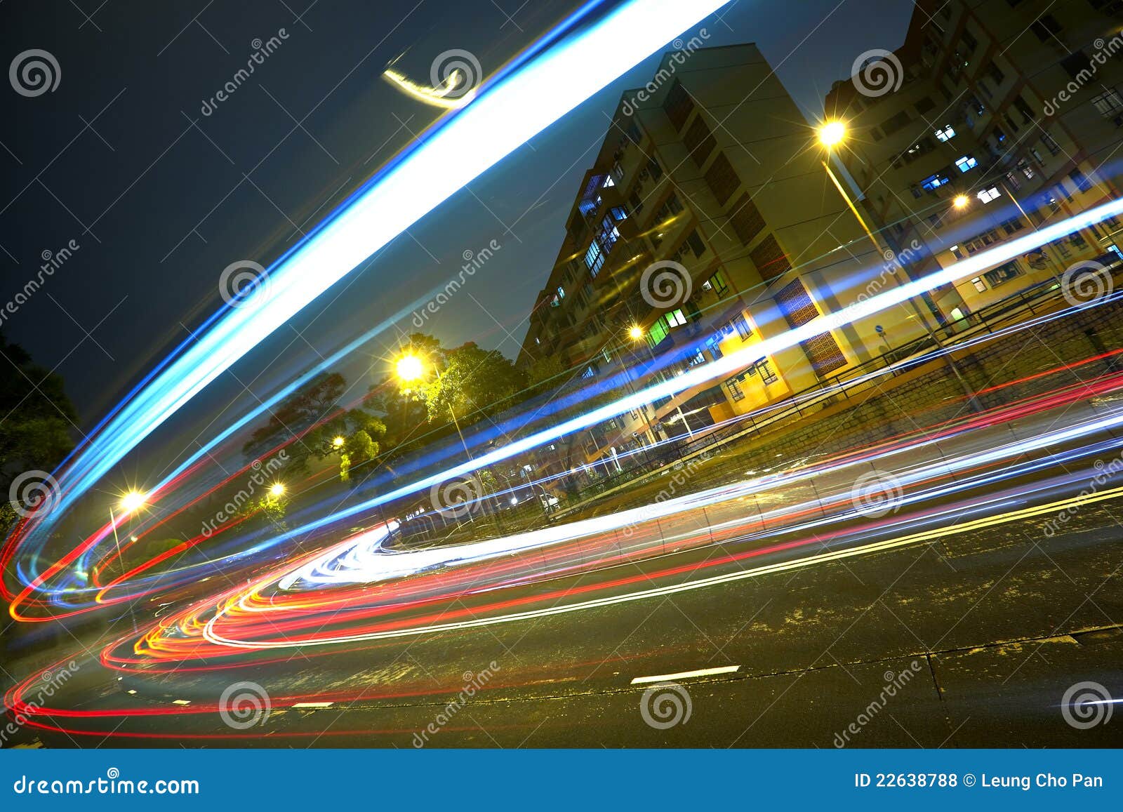 Highway light trails stock photo. Image of dynamic, modern - 22638788